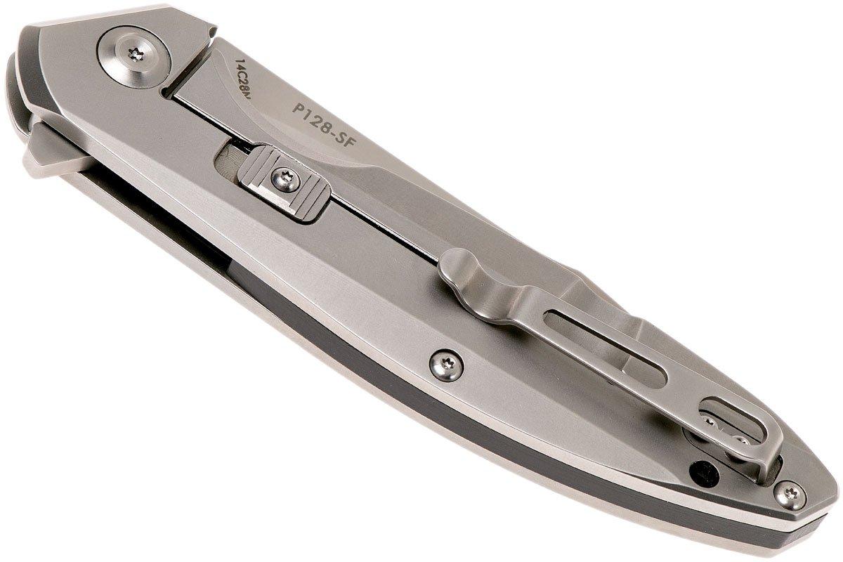 Ruike P128-SF pocket knife, Stonewashed finish | Advantageously shopping at Knivesandtools.com