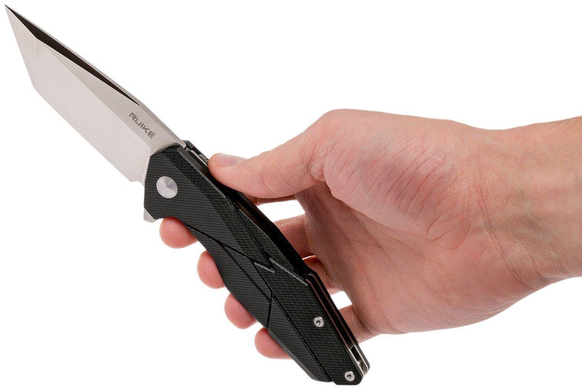Ruike P138-B Tanto pocket knife, black | Advantageously shopping at ...