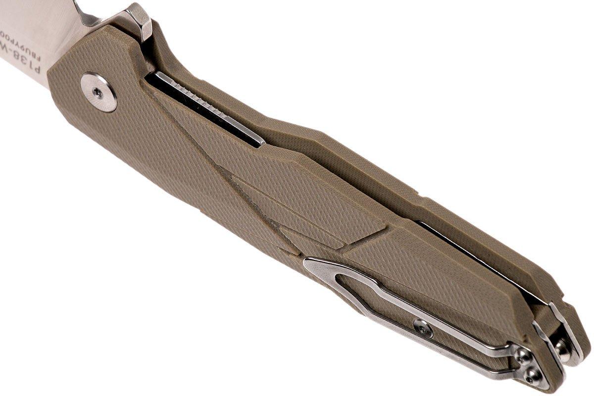 Ruike P138-W Tanto pocket knife, desert tan | Advantageously shopping ...