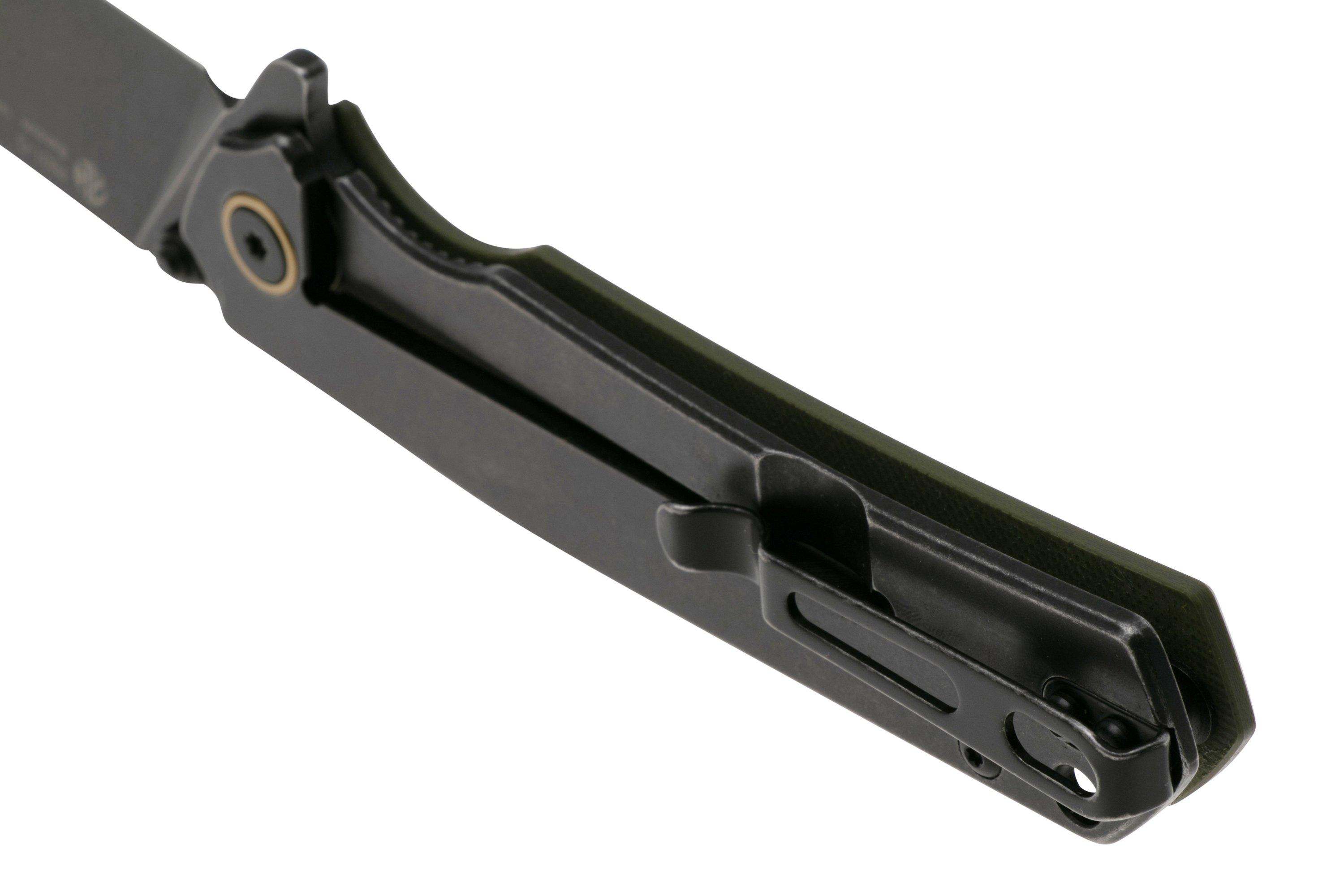 Ruike P801-G 14C28N, Green G10 Stainless, coltello da tasca | Fare ...