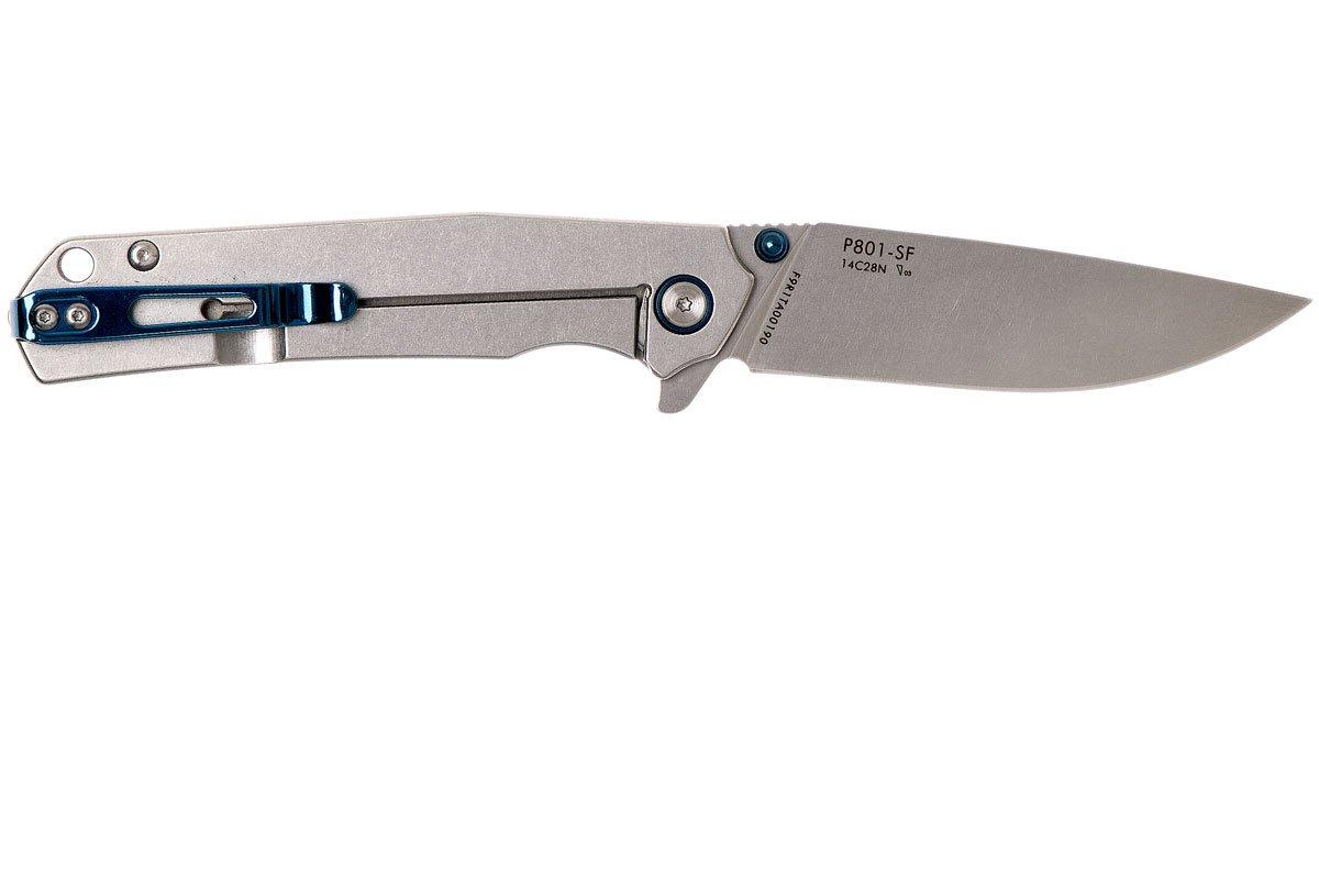 Ruike P801-SF Blue pocket knife, Stonewashed finish | Advantageously ...