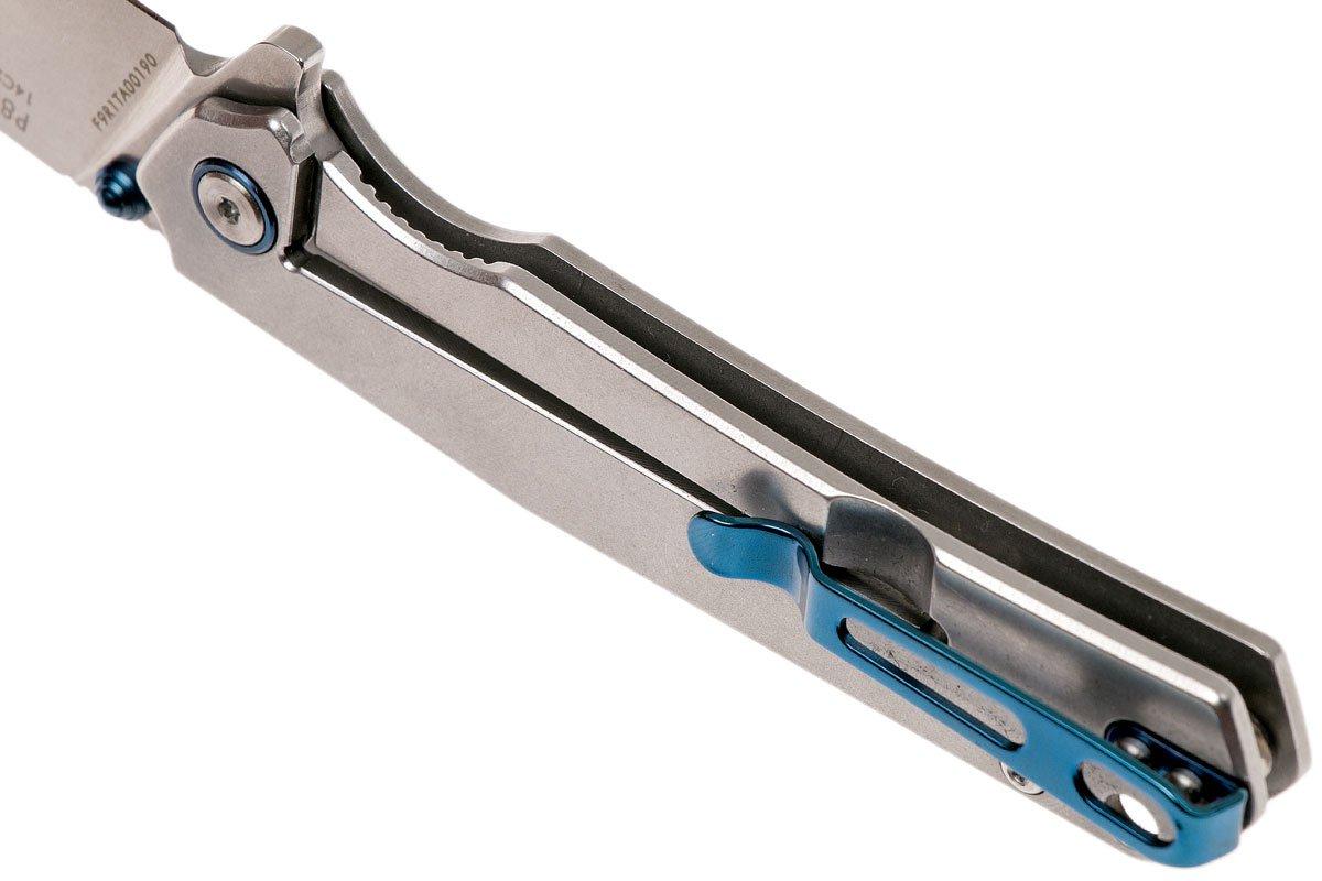 Ruike P801-SF Blue couteau de poche, Stonewashed finish | Achetez à prix avantageux chez ...