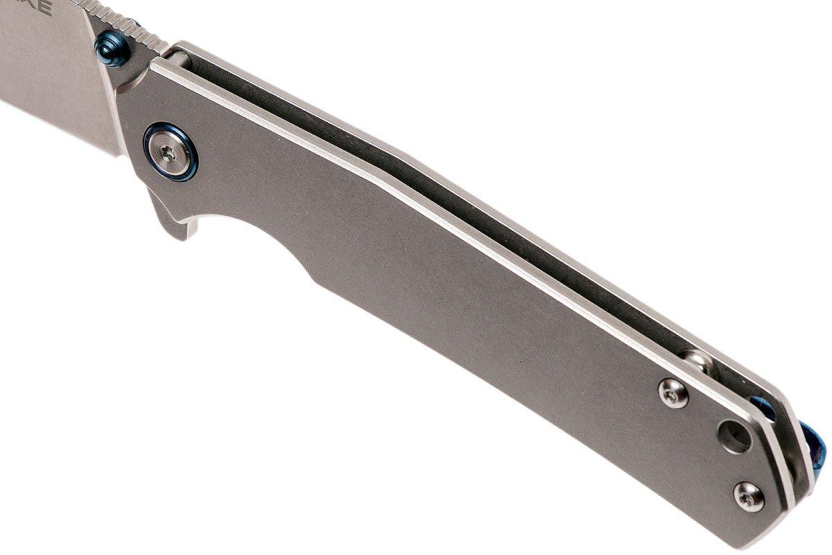 Ruike P801-SF Blue pocket knife, Stonewashed finish | Advantageously ...