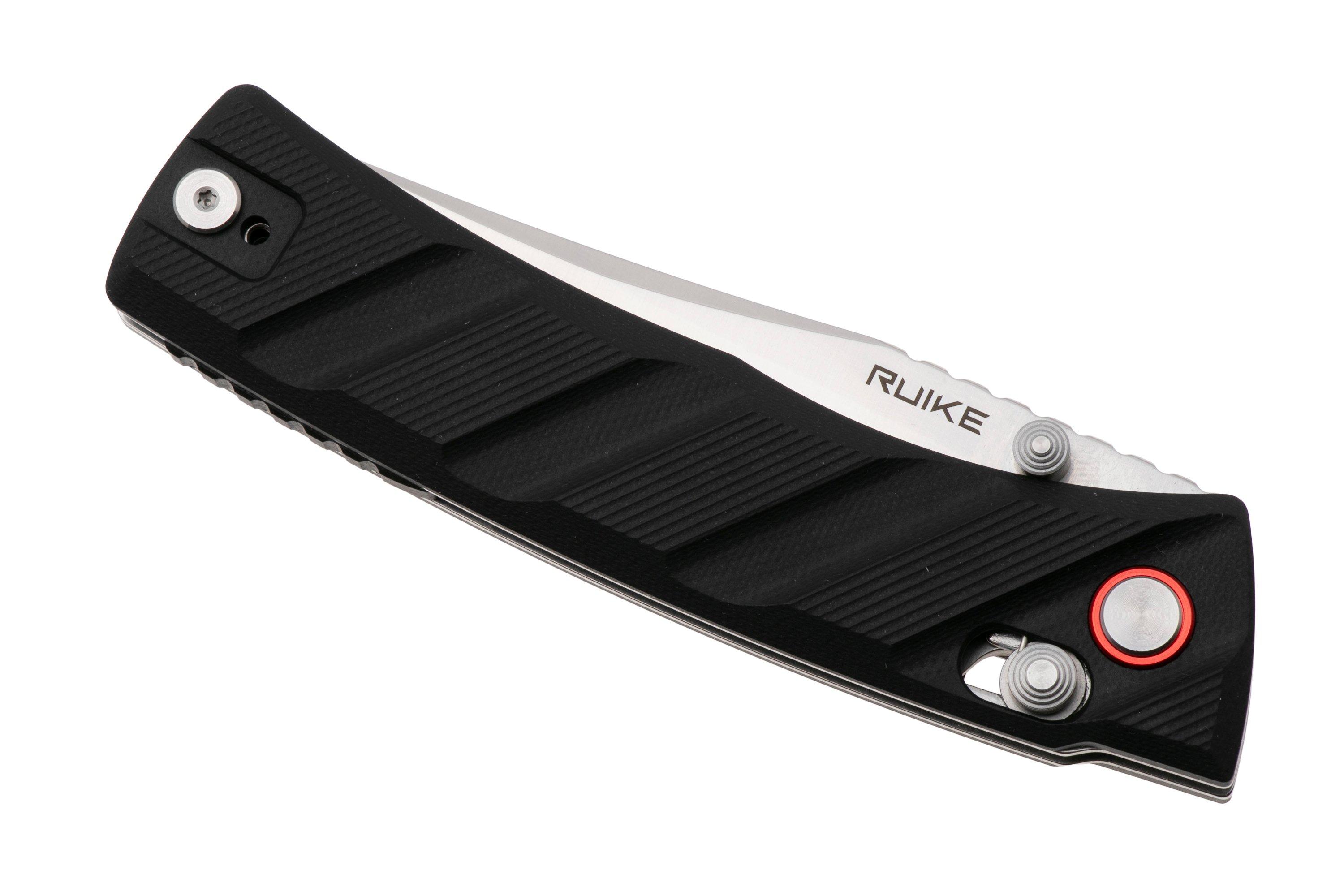 Ruike P856-B Satin 14C28N, Black G10, coltello da tasca | Fare acquisti vantaggiosamente su ...