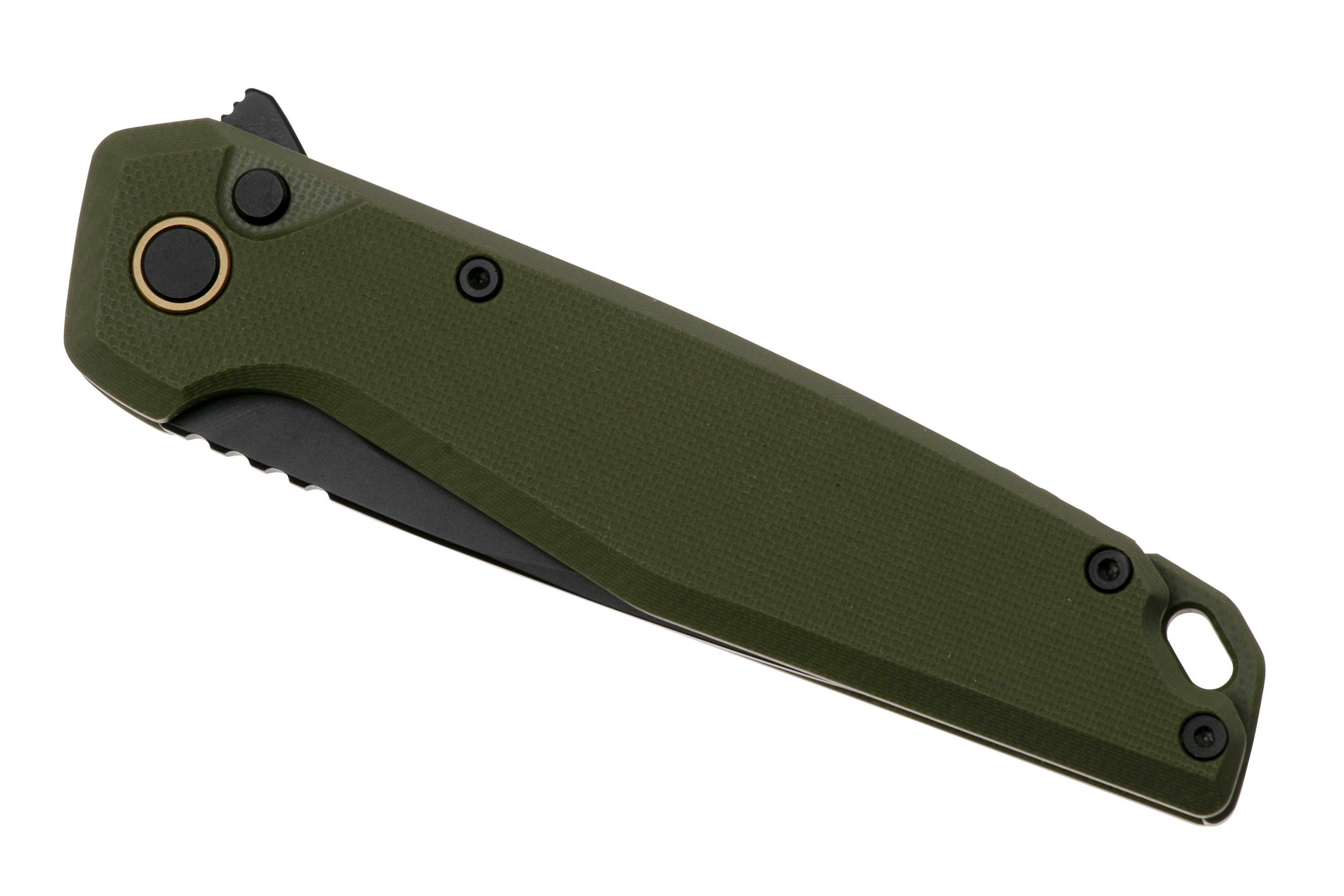 Ruike P873-G Black 14C28N, Green G10, pocket knife | Advantageously ...