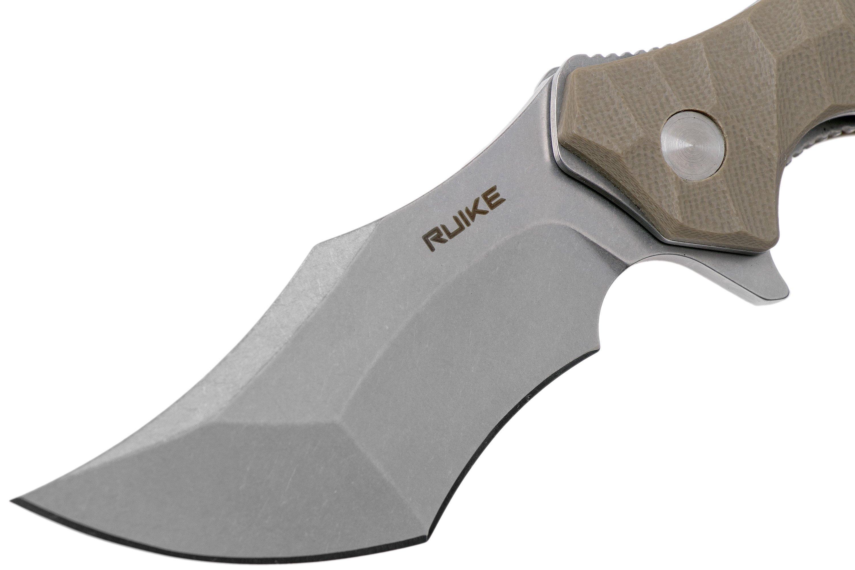 Ruike P881-W Desert Tan karambit zakmes | Voordelig kopen bij knivesandtools.nl