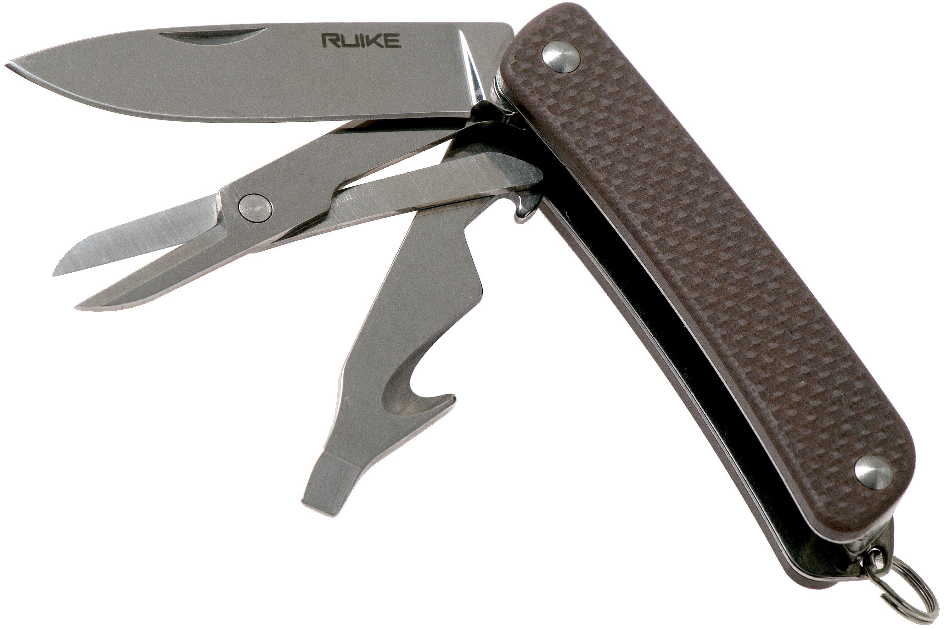 Ruike S31-N Brown keychain pocket knife | Advantageously shopping at ...