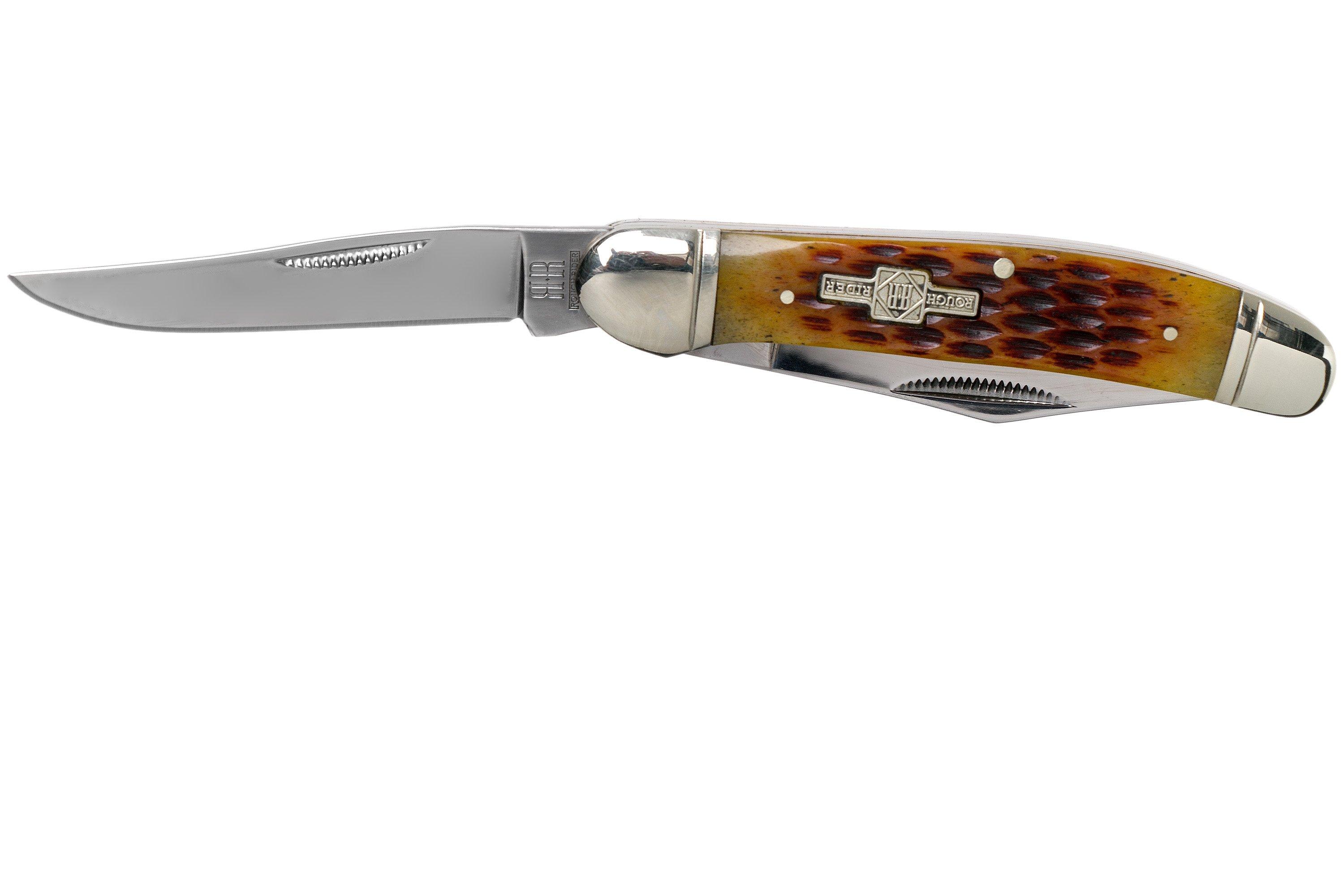 Rough Ryder Copperhead Amber Bone RR043 slipjoint pocket knife ...