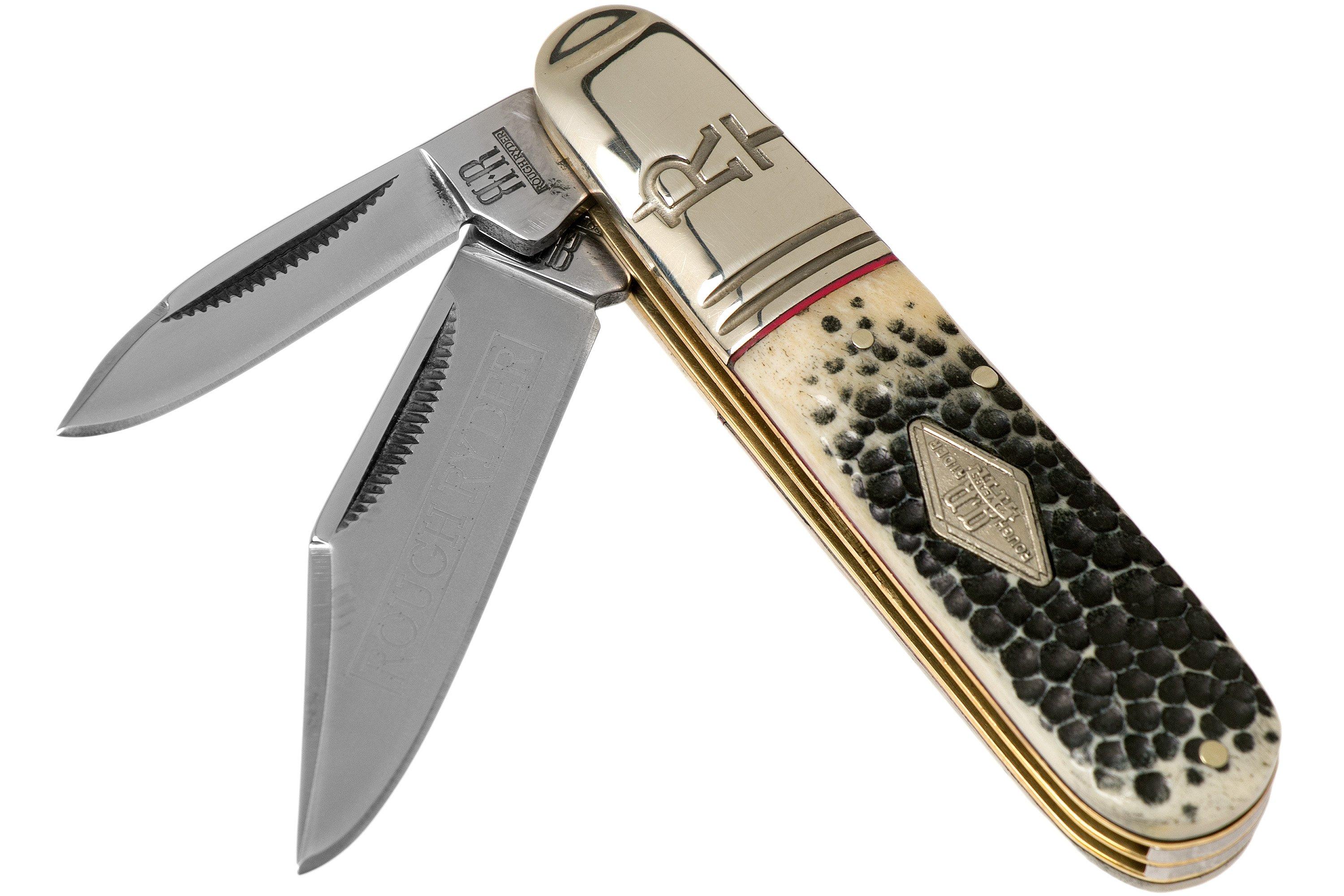 Rough Ryder Buckshot Bone Barlow RR2041 pocket knife | Advantageously ...