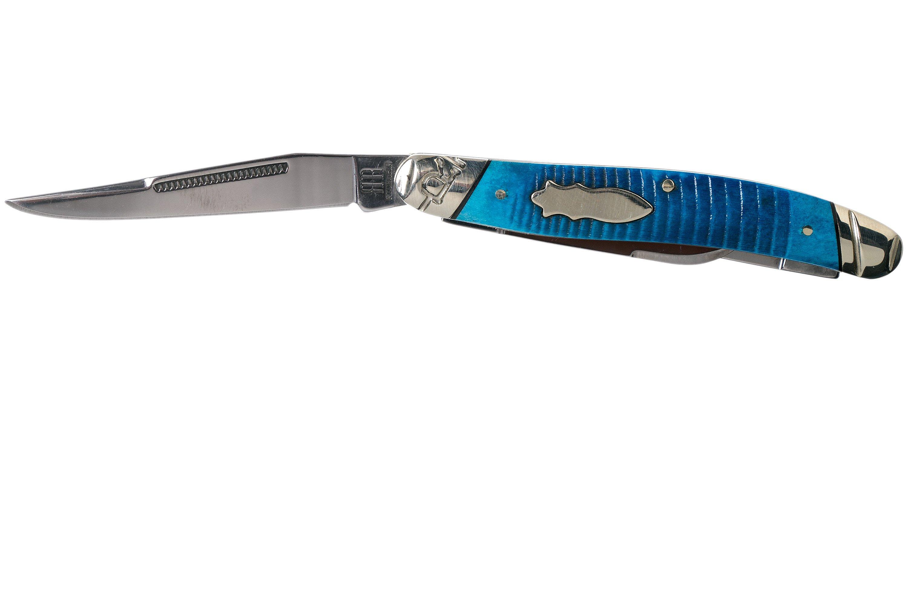 Rough Ryder Black & Blue Stockman RR2119 pocket knife | Advantageously ...