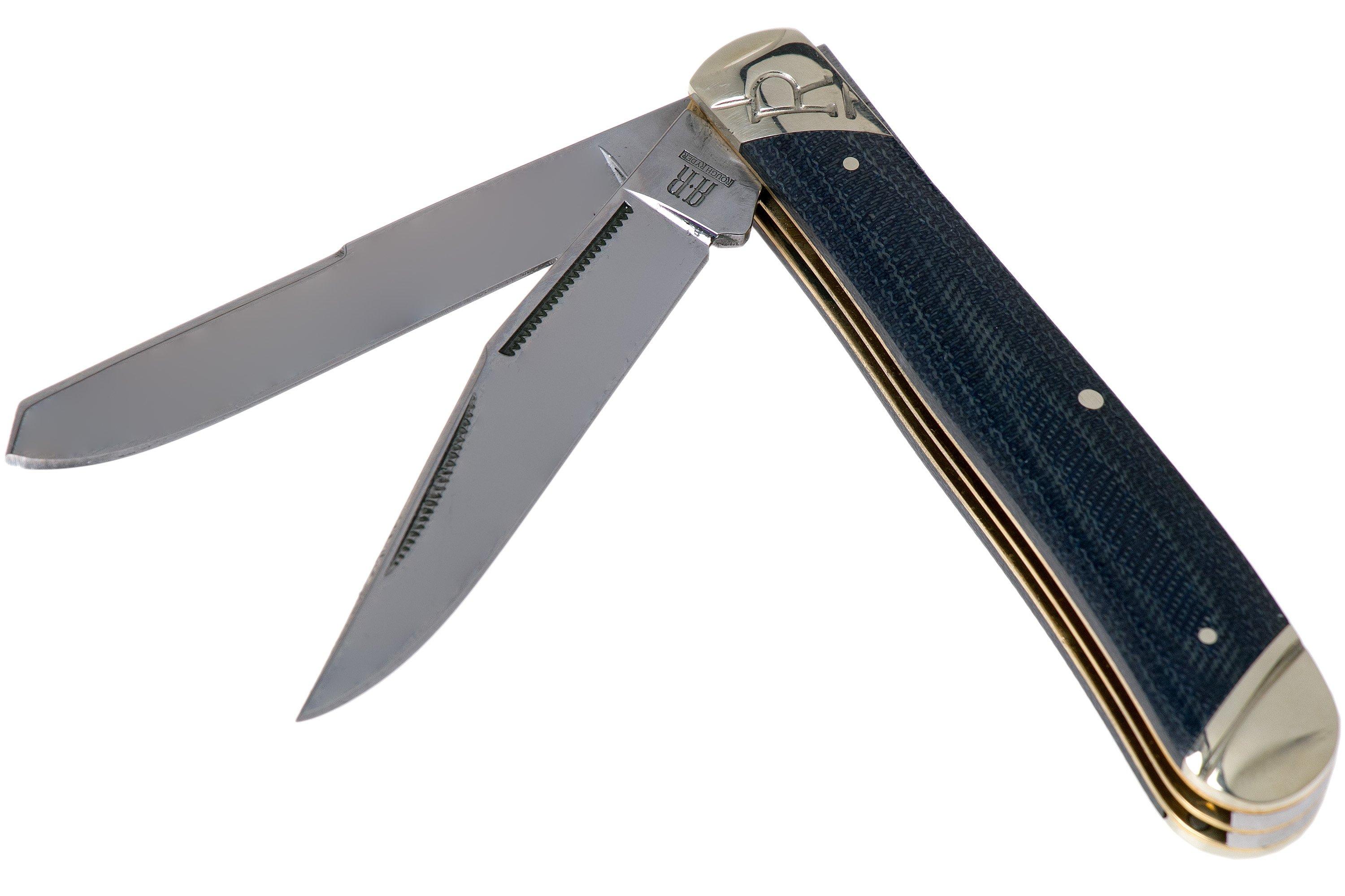Rough Ryder Trapper Denim RR2182 Carbon slipjoint pocket knife ...