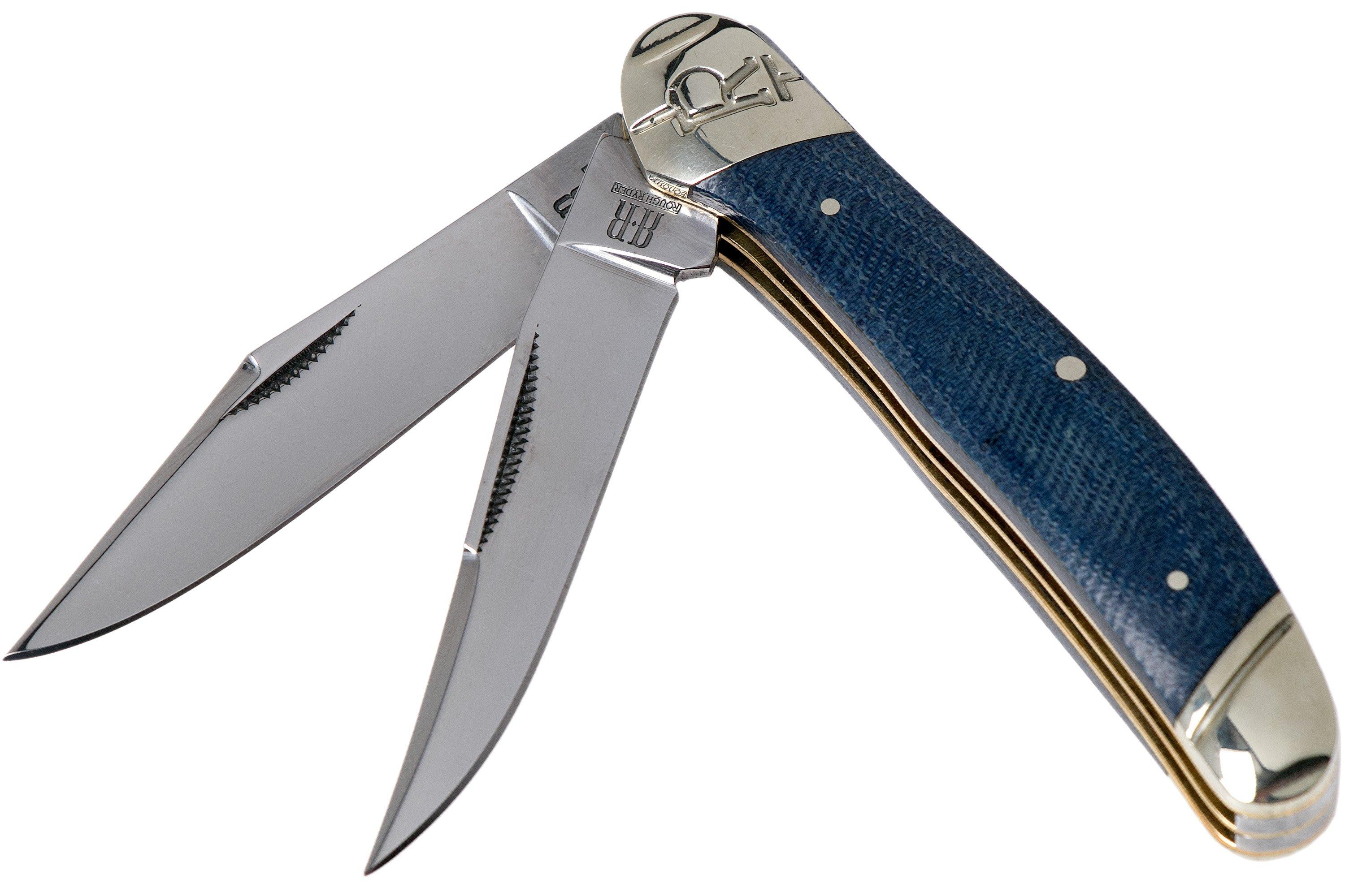 Rough Ryder Copperhead Denim RR2188 Carbon slipjoint pocket knife ...