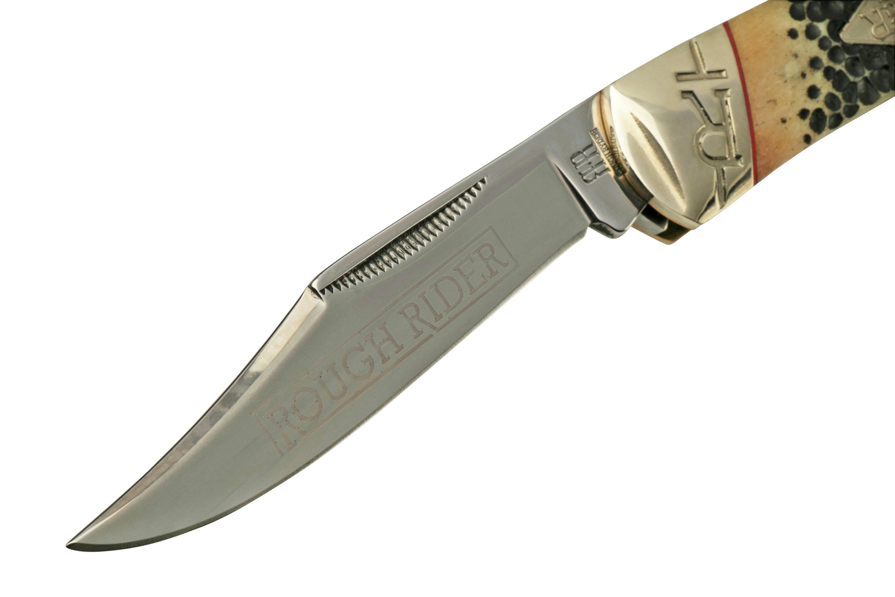 Rough Ryder Buckshot Bone Large Moose, RR2320 pocket knife ...