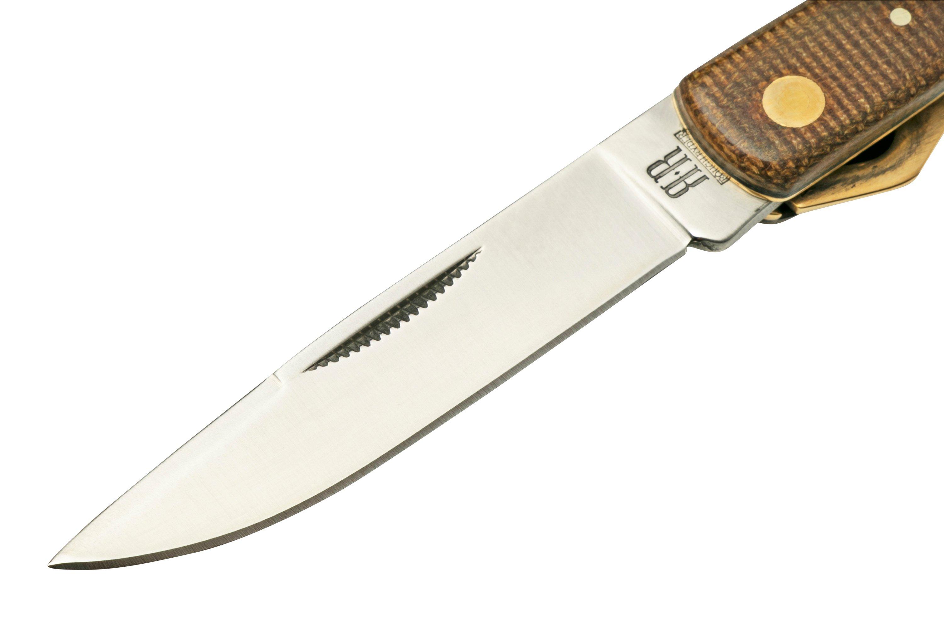 Rough Ryder Brown Burlap Small Work Knife RR2333, pocket knife ...
