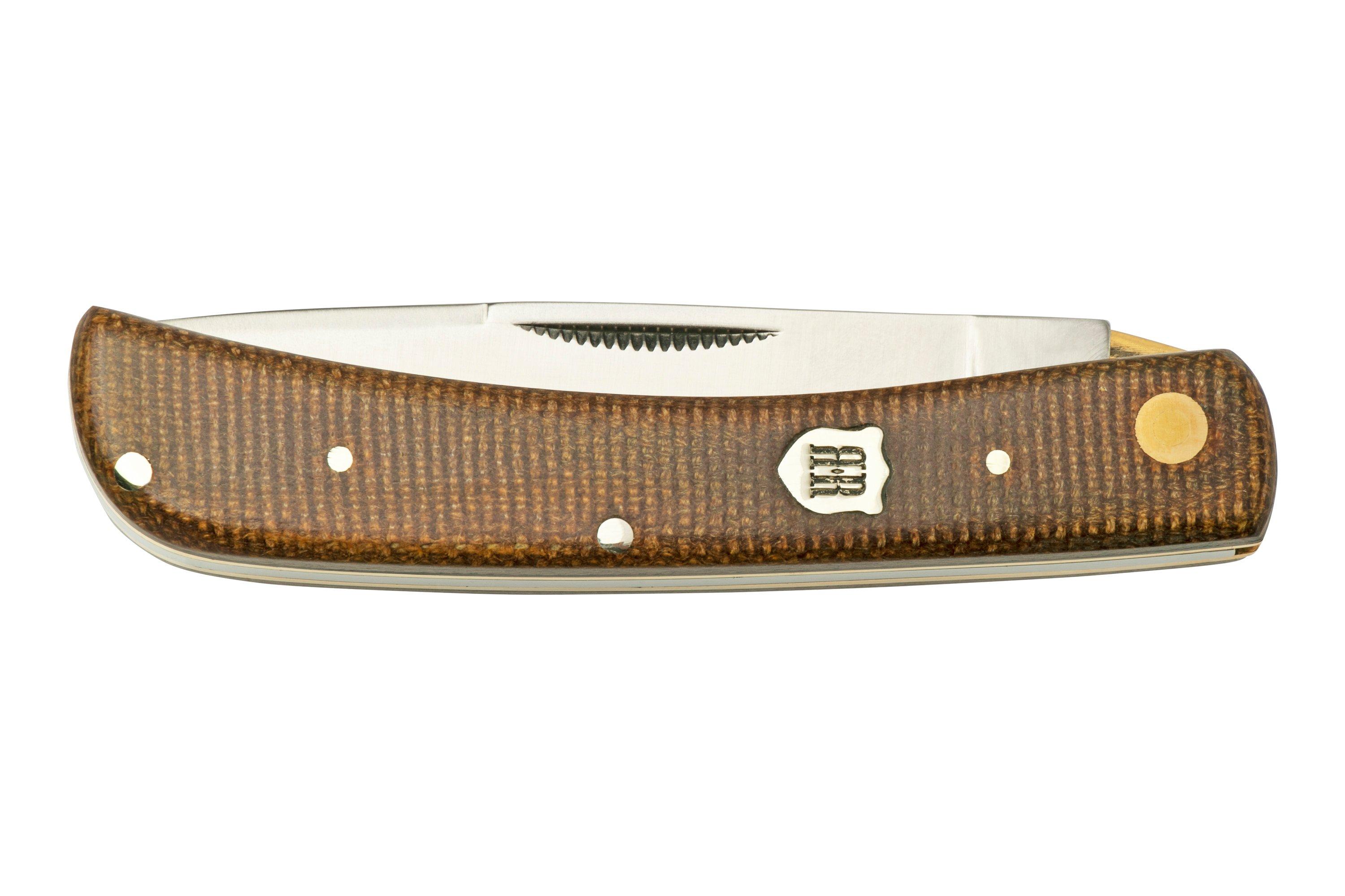 Rough Ryder Brown Burlap Small Work Knife RR2333, pocket knife ...