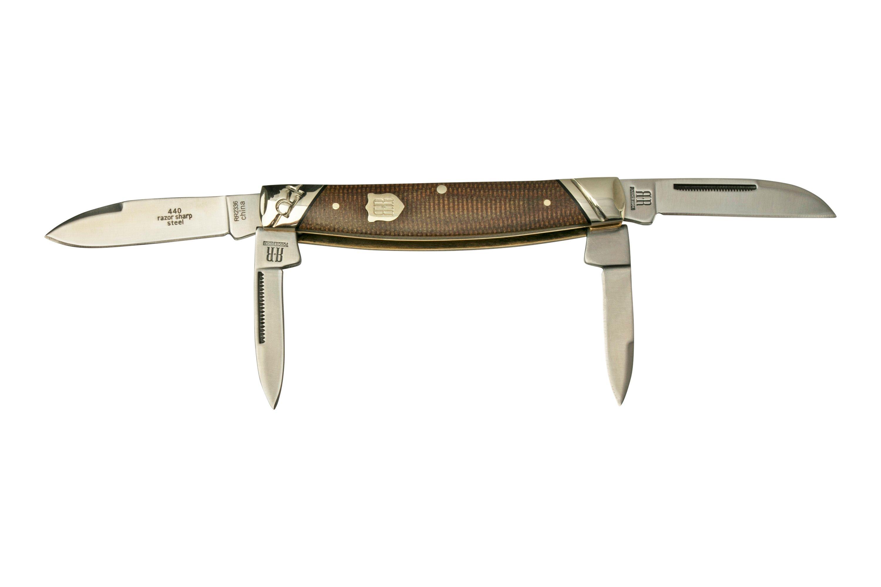 Rough Ryder Brown Burlap Congress RR2336, pocket knife | Advantageously ...