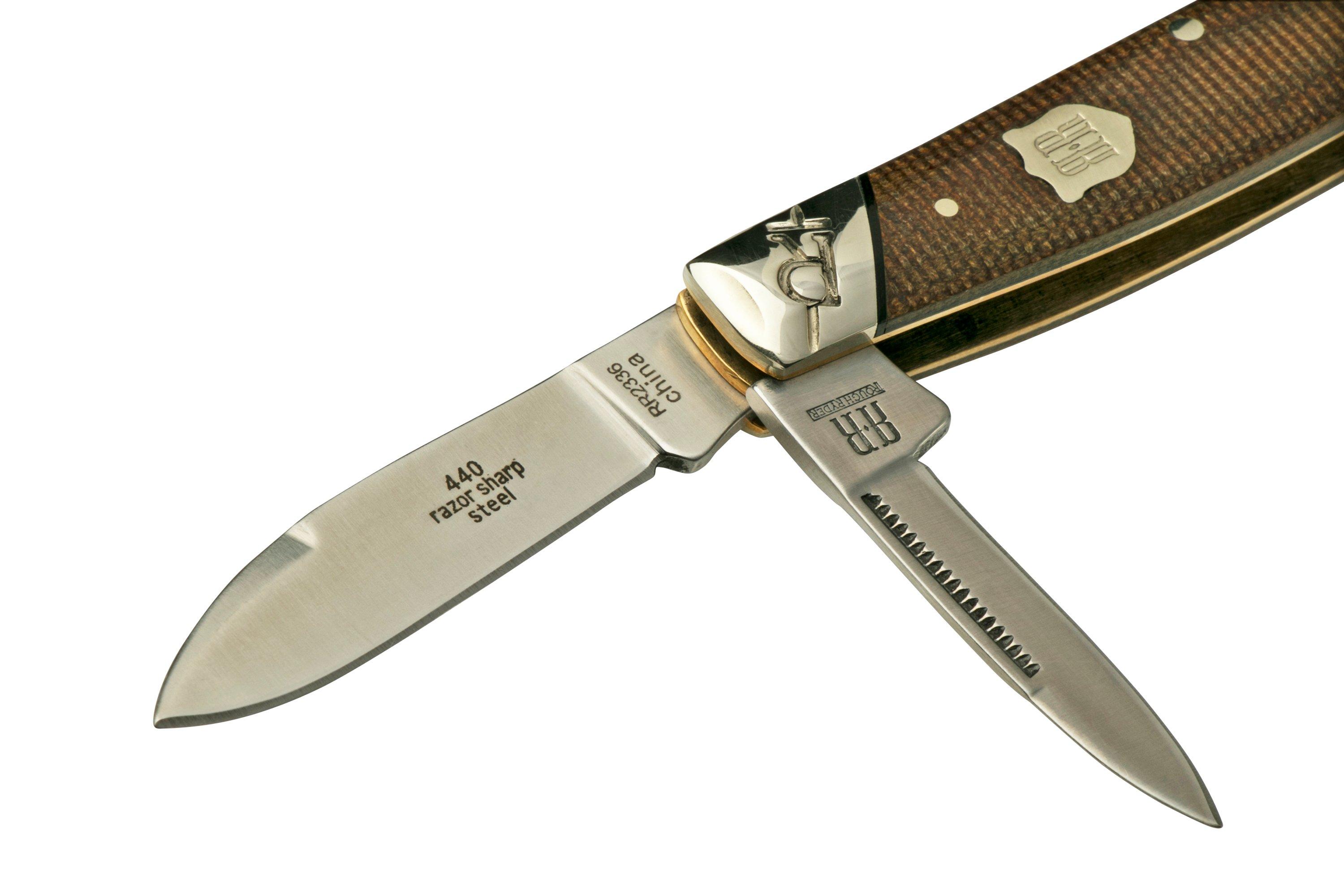 Rough Ryder Brown Burlap Congress RR2336, coltello da tasca | Fare ...
