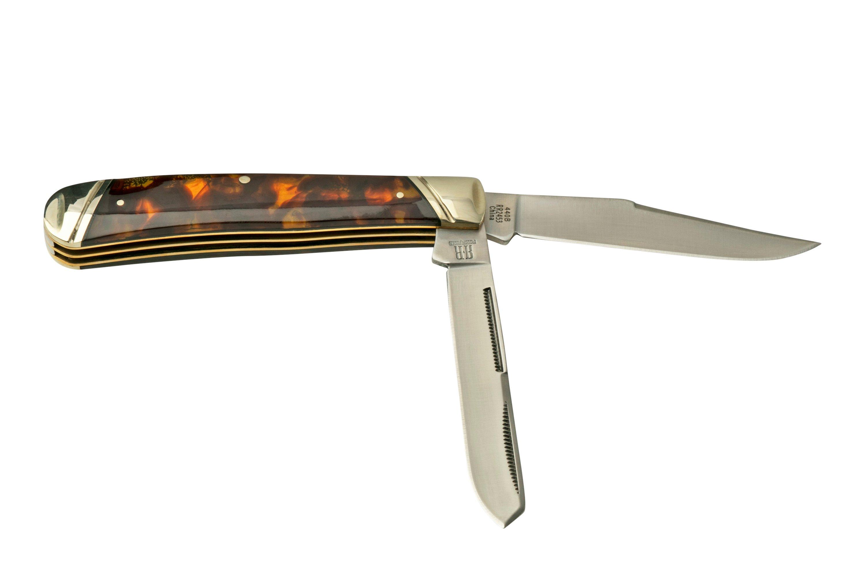 Rough Ryder Imitation Tortoise Trapper, RR2453 pocket knife ...