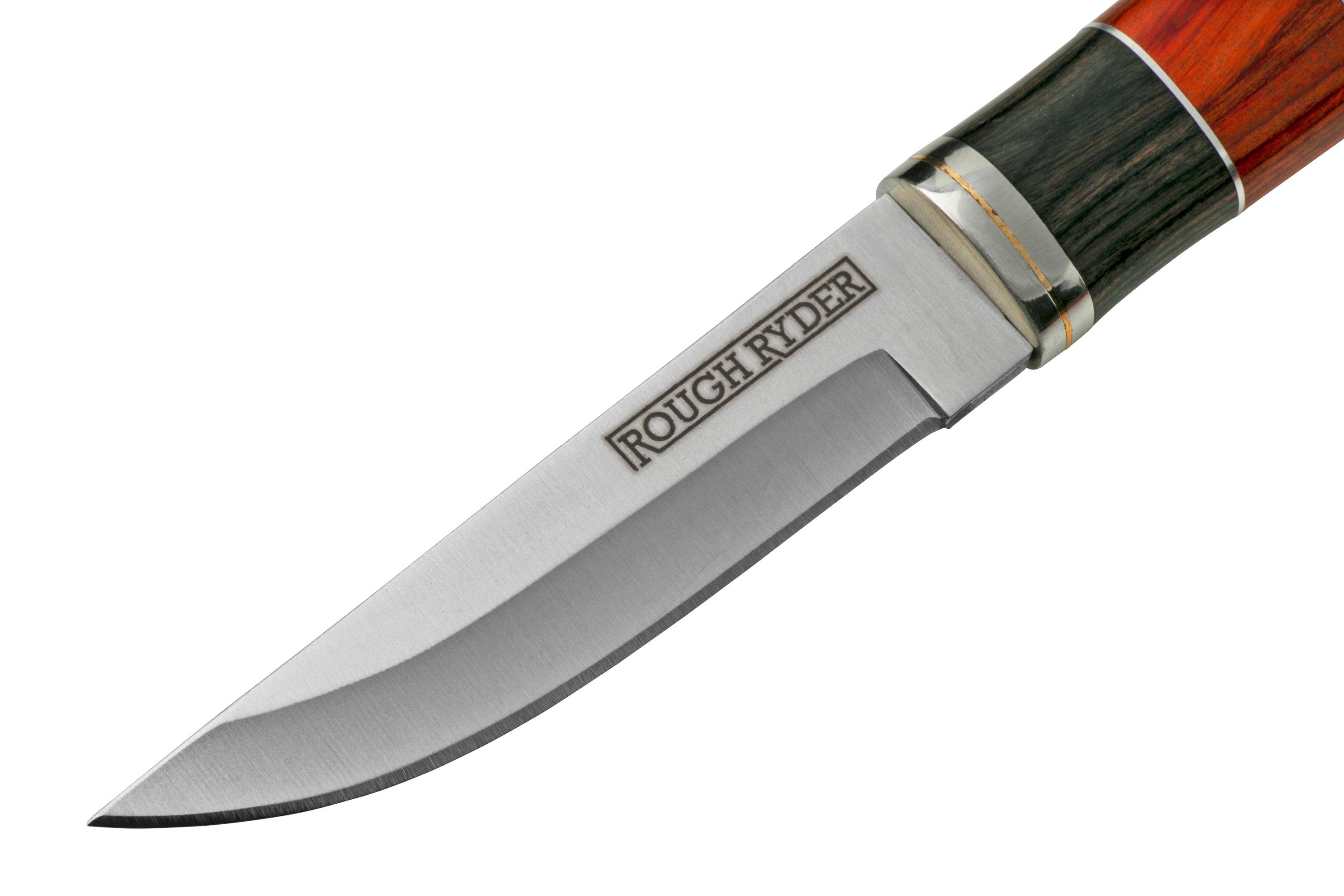 Rough Ryder Small Fixed Blade, Stacked Wood, RR2457 | Advantageously ...