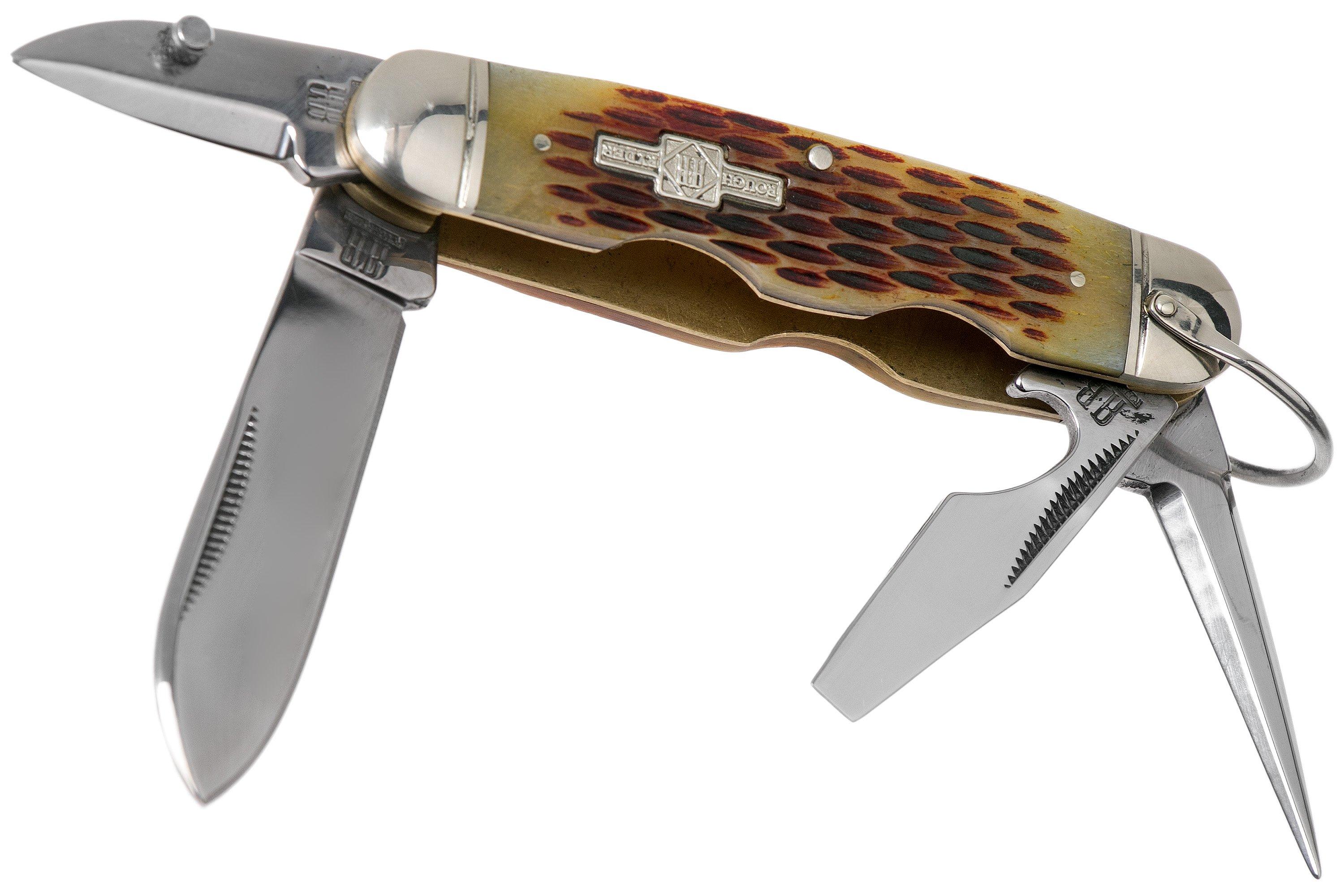 Rough Ryder Camp Knife Amber Bone RR533 navaja slipjoint | Compras con ventajas en Knivesandtools.es