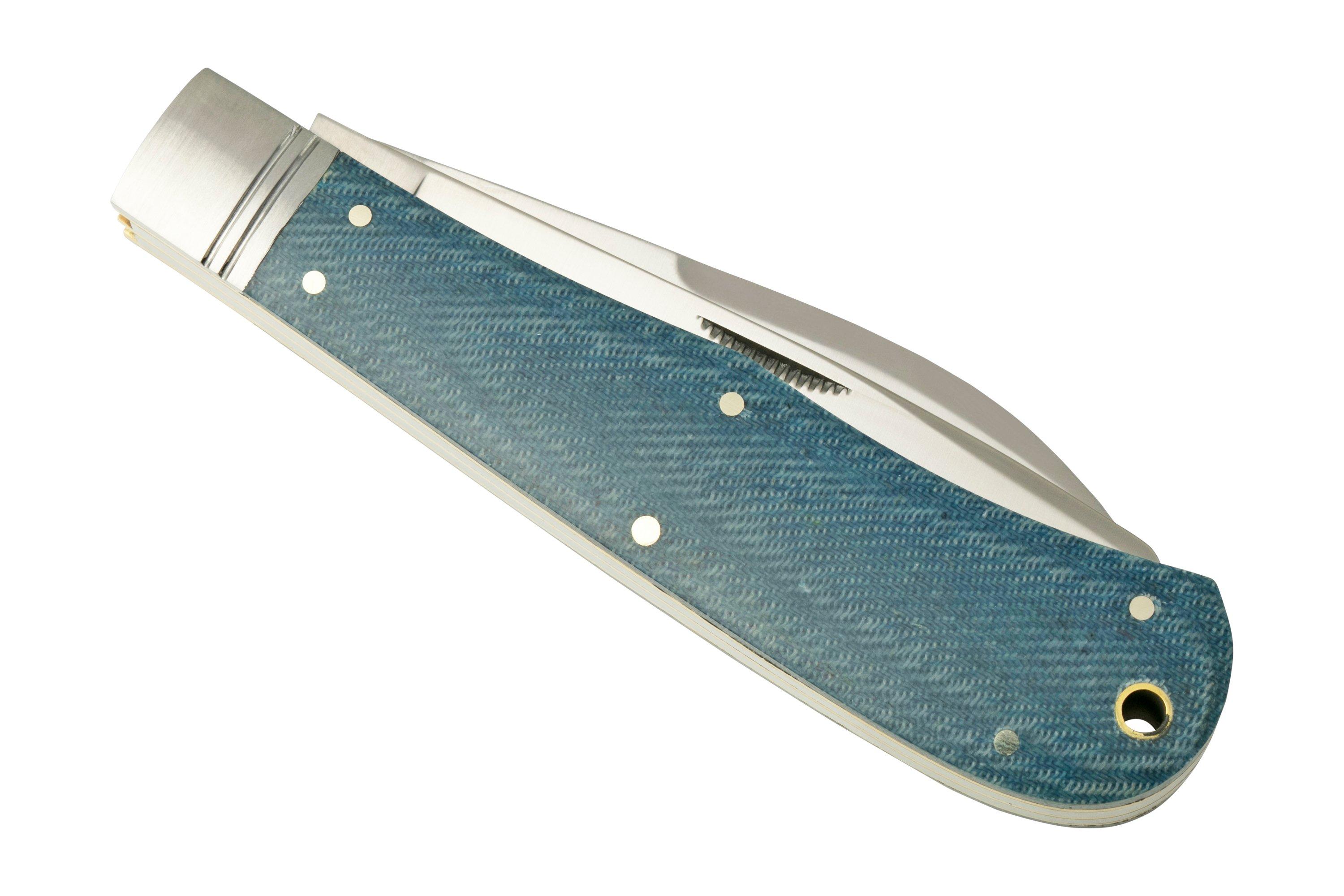 Rough Ryder Reserve Heavy Trapper Denim Micarta, RRR011 slipjoint ...