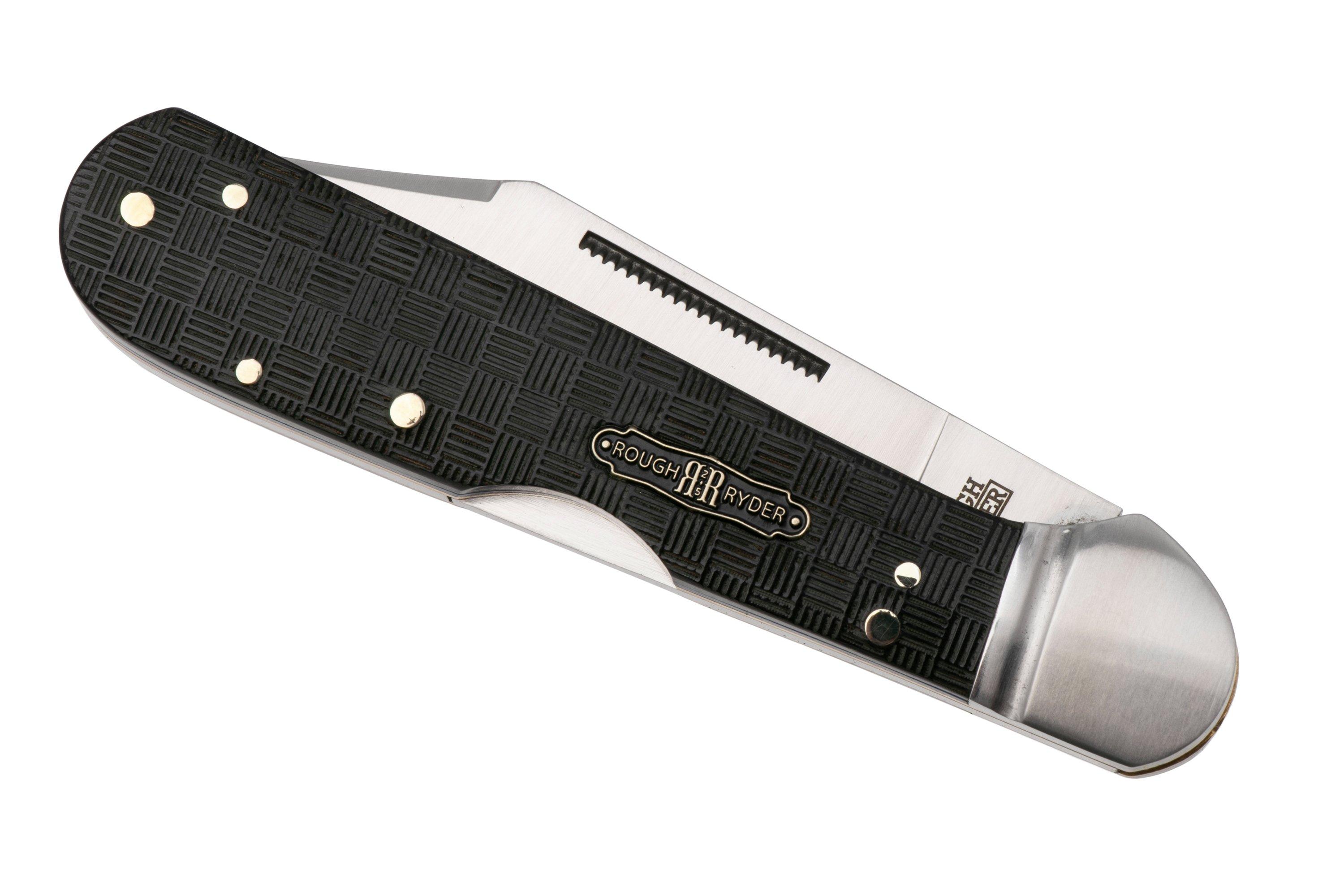 Rough Ryder Black Reserve Copperhead RR2564, Satin 440A, Textured ...