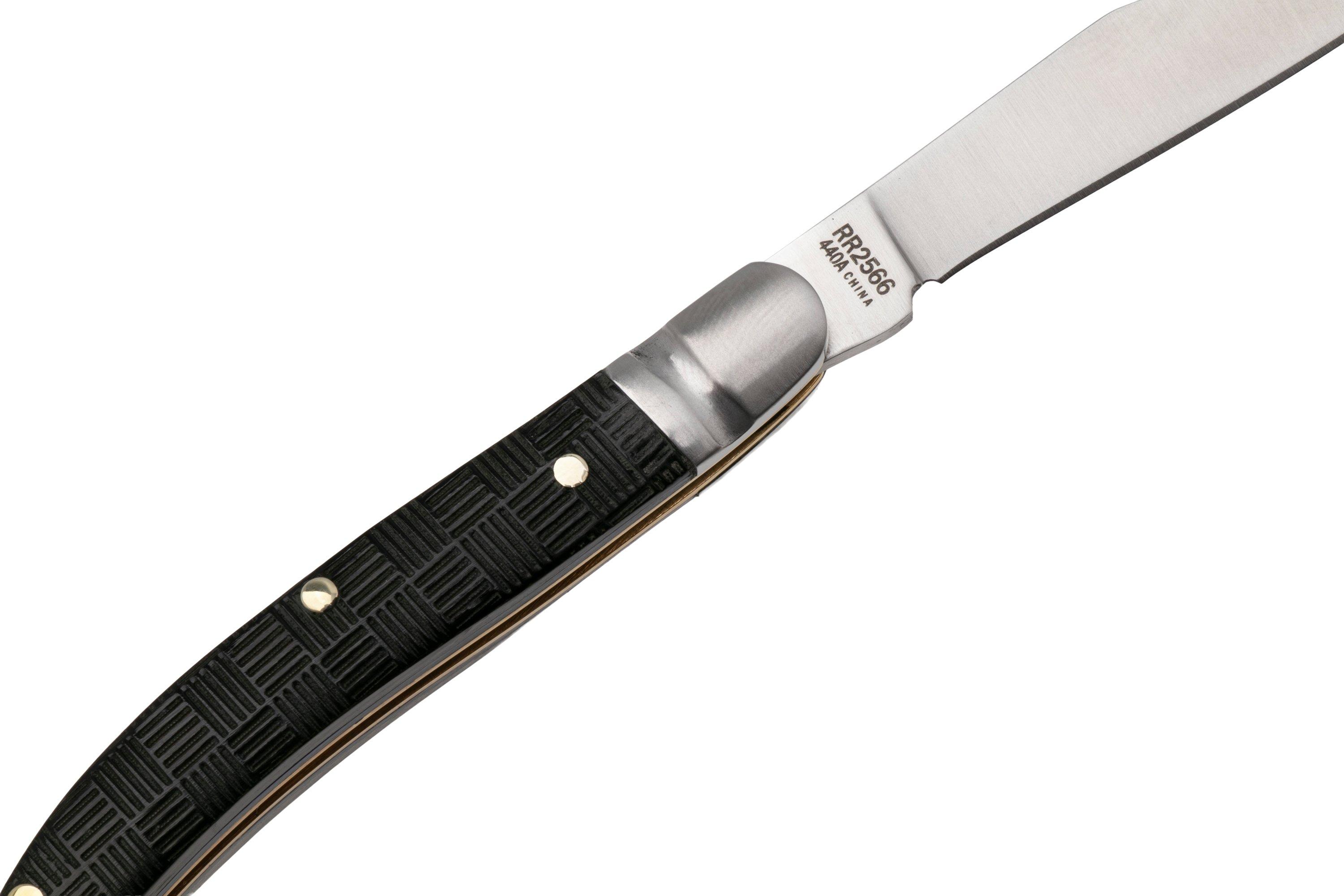 Rough Ryder Black Reserve Barehead Toothpick RR2566, Satin 440A ...