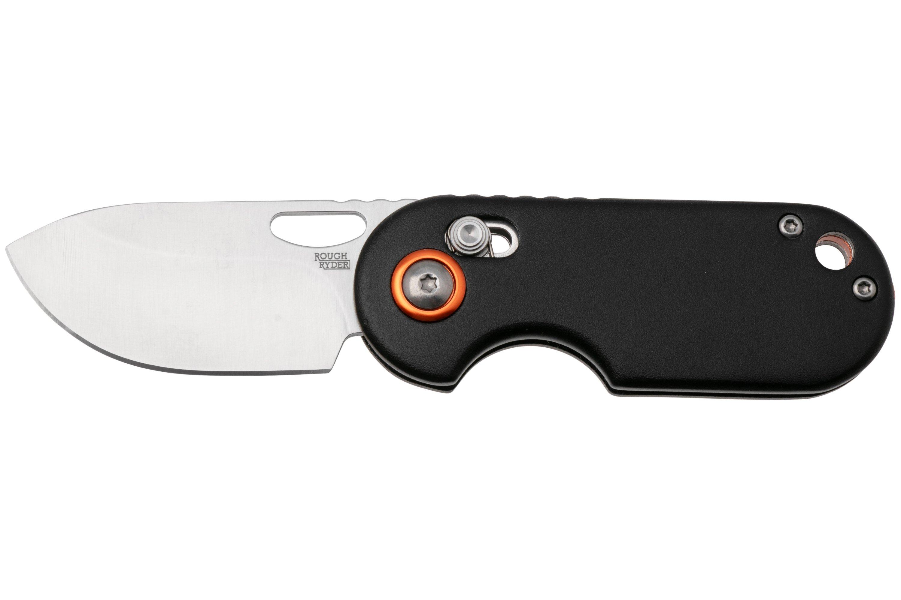 Rough Ryder Slide Lock RR2594 Satin 440, Black Aluminium, pocket knife ...