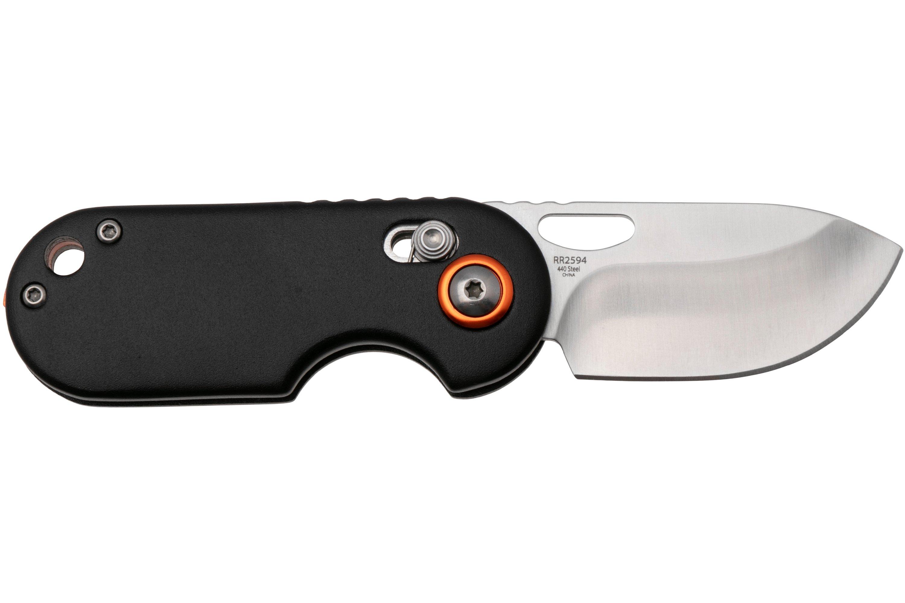 Rough Ryder Slide Lock RR2594 Satin 440, Black Aluminium, zakmes ...