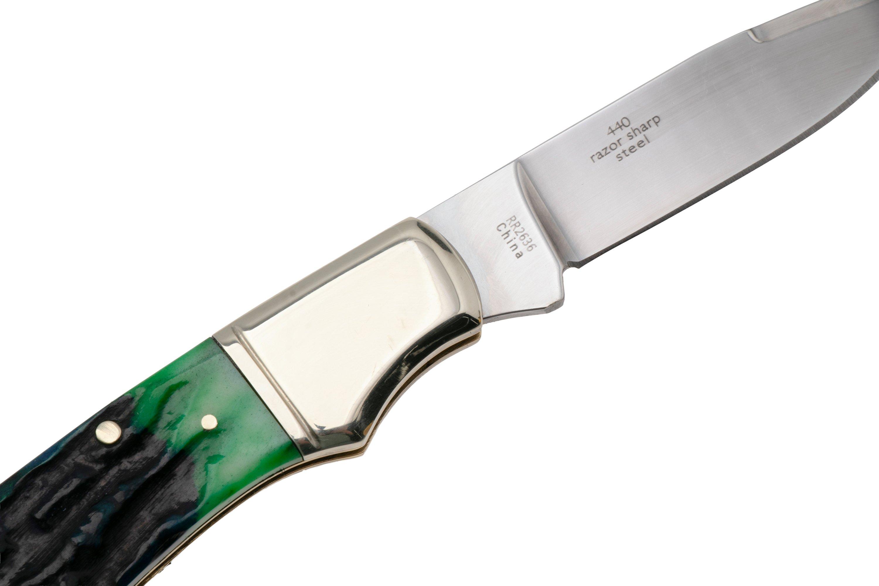 Rough Ryder Bluegill Lockback RR2636, Satin 440, Jigged Bone, pocket ...