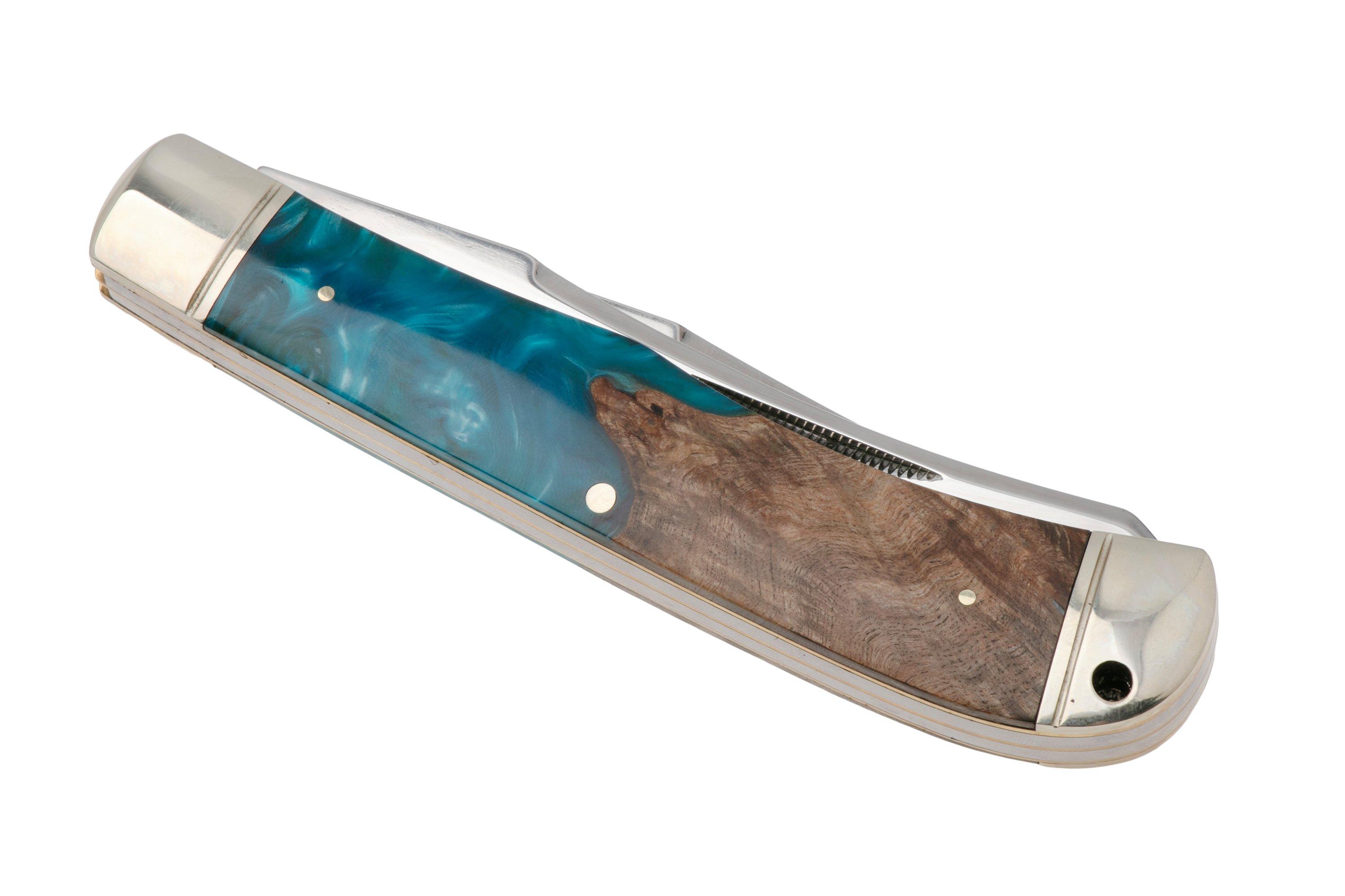 Rough Ryder Jumbo Trapper RR2651, Satin 440, Pandora Swirl Wood Resin ...