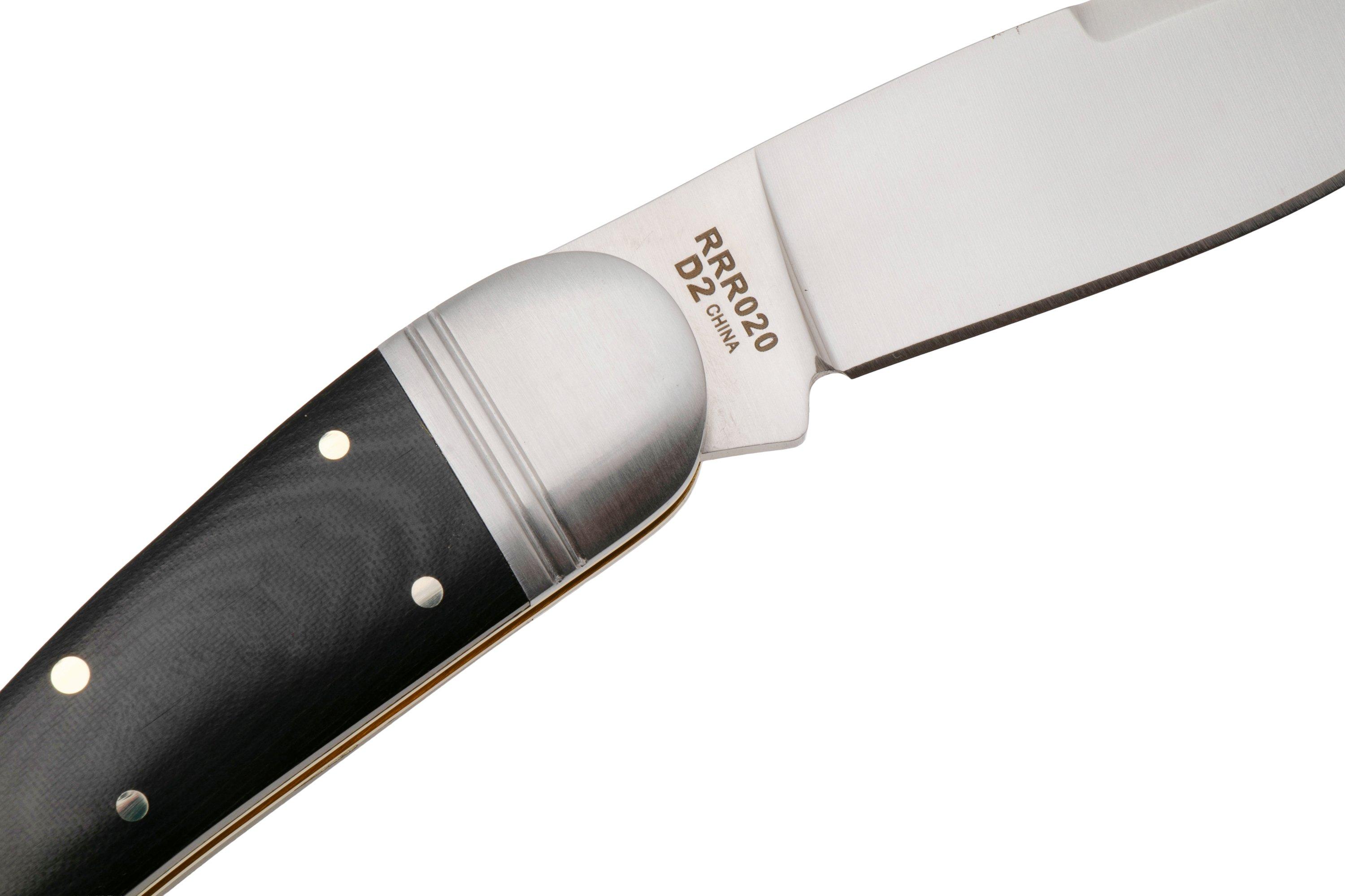 Rough Ryder Reserve Panthera RRR020, D2, Black Micarta, slipjoint ...