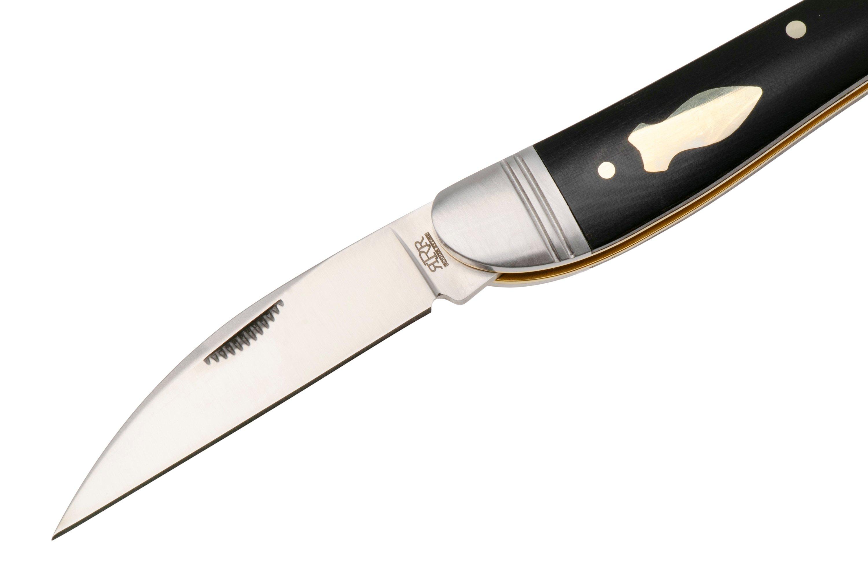 Rough Ryder Reserve Quillcliffe RRR021, D2, Black Micarta, slipjoint ...