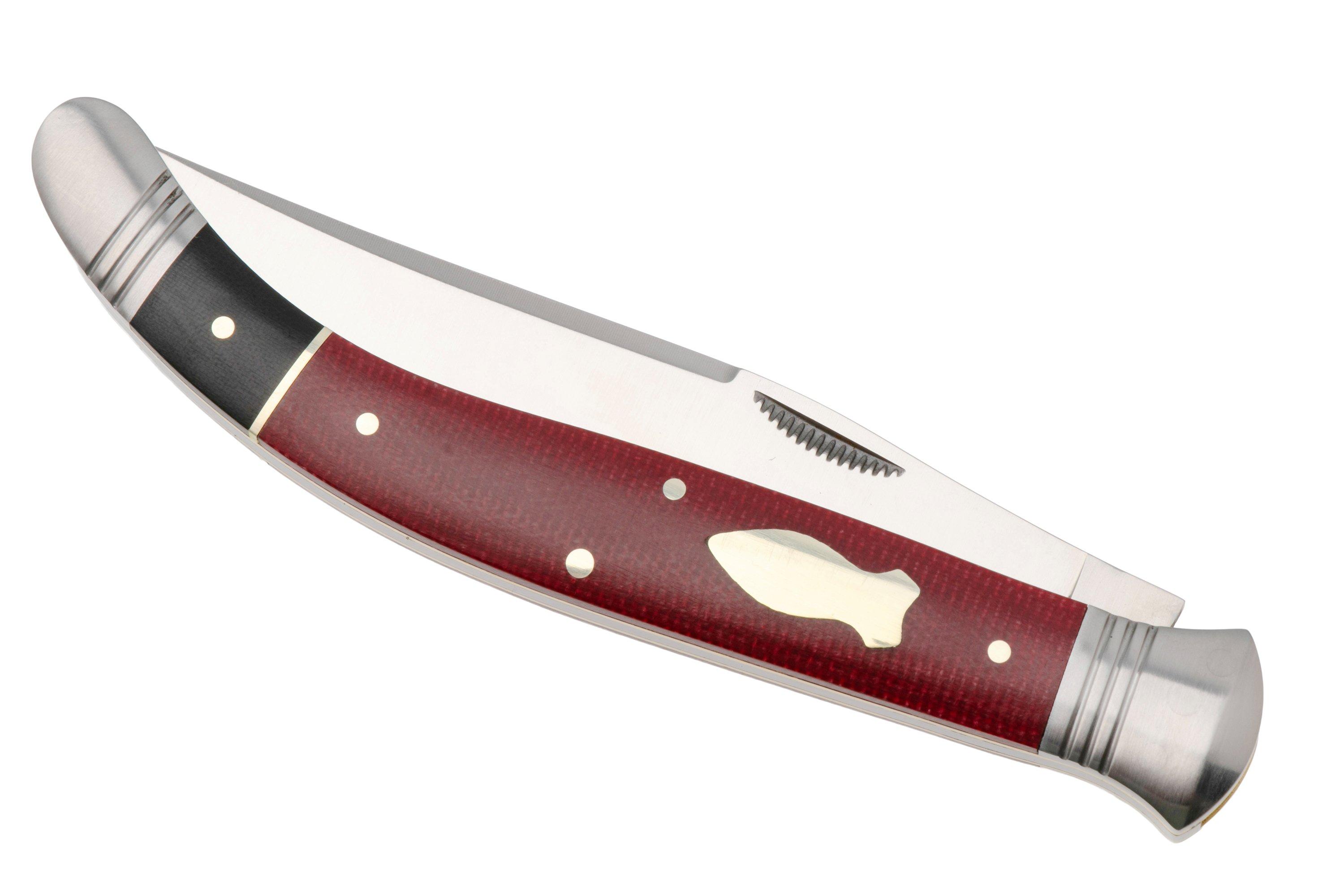 Rough Ryder Reserve Sabacc RRR025, D2, Burgundy Micarta, slipjoint ...