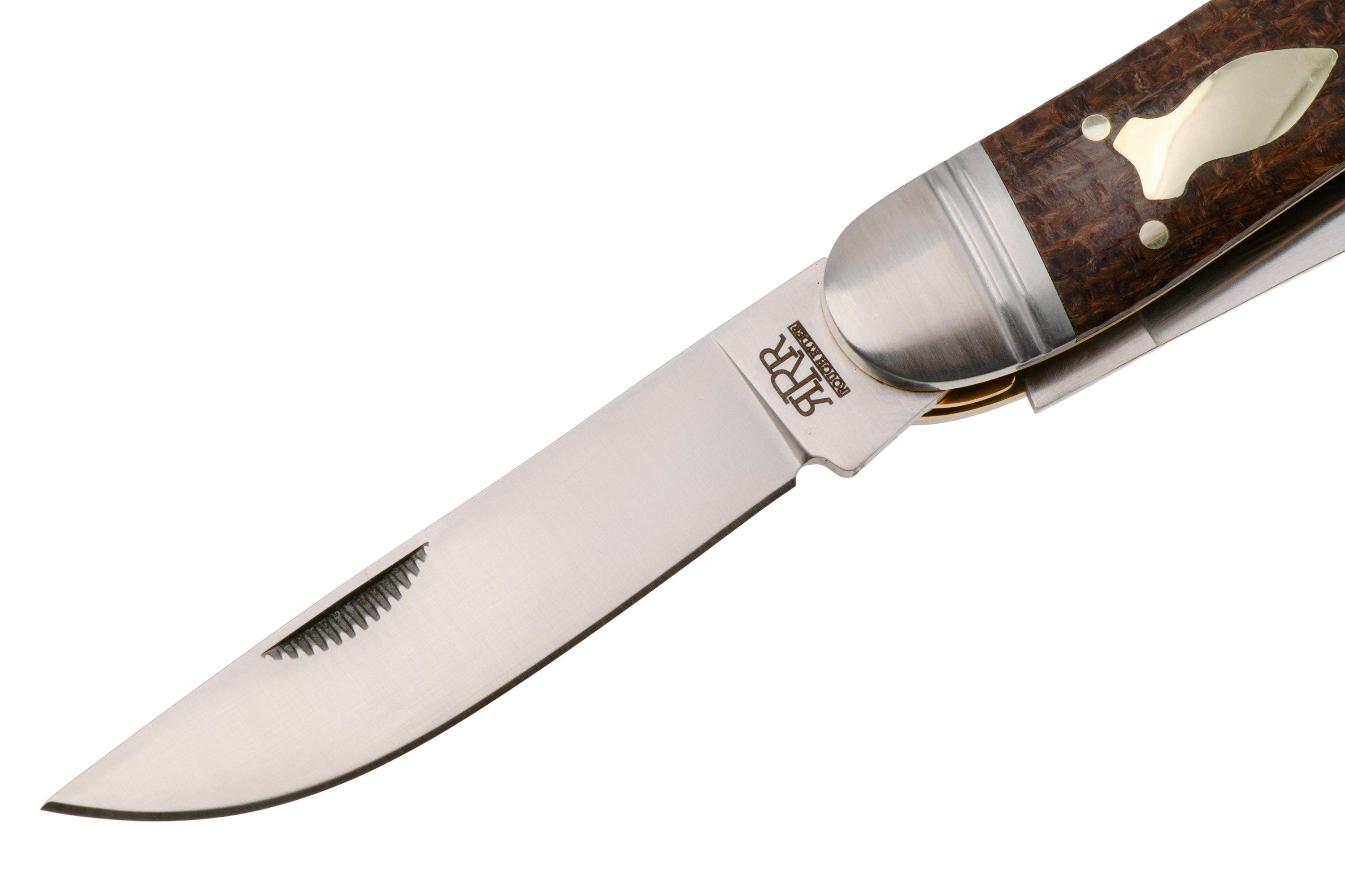 Rough Ryder Reserve Roundup RRR026, D2, Brown Micarta, slipjoint pocket ...