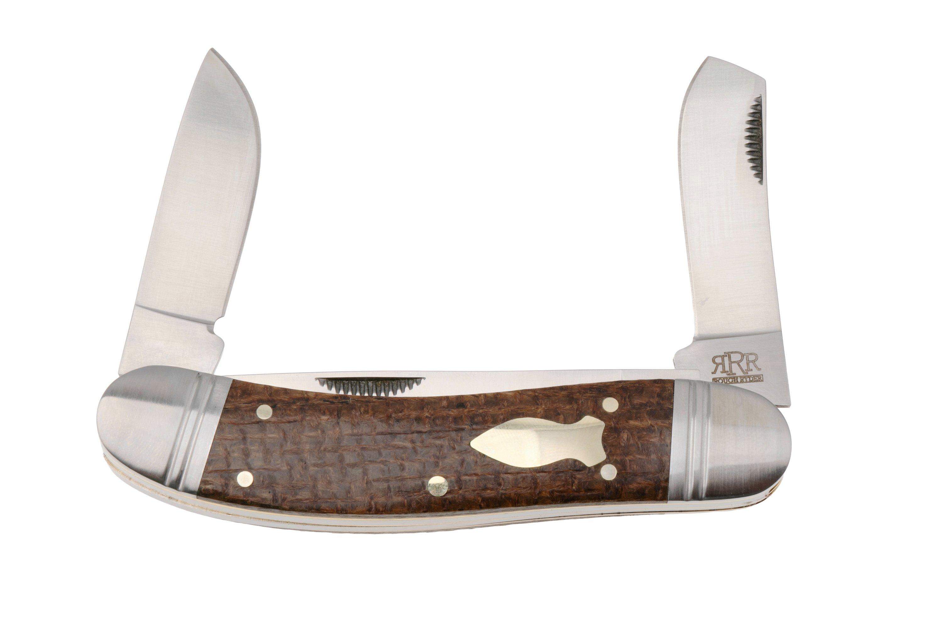 Rough Ryder Reserve Roundup RRR026, D2, Brown Micarta, coltello da tasca slipjoint | Fare ...