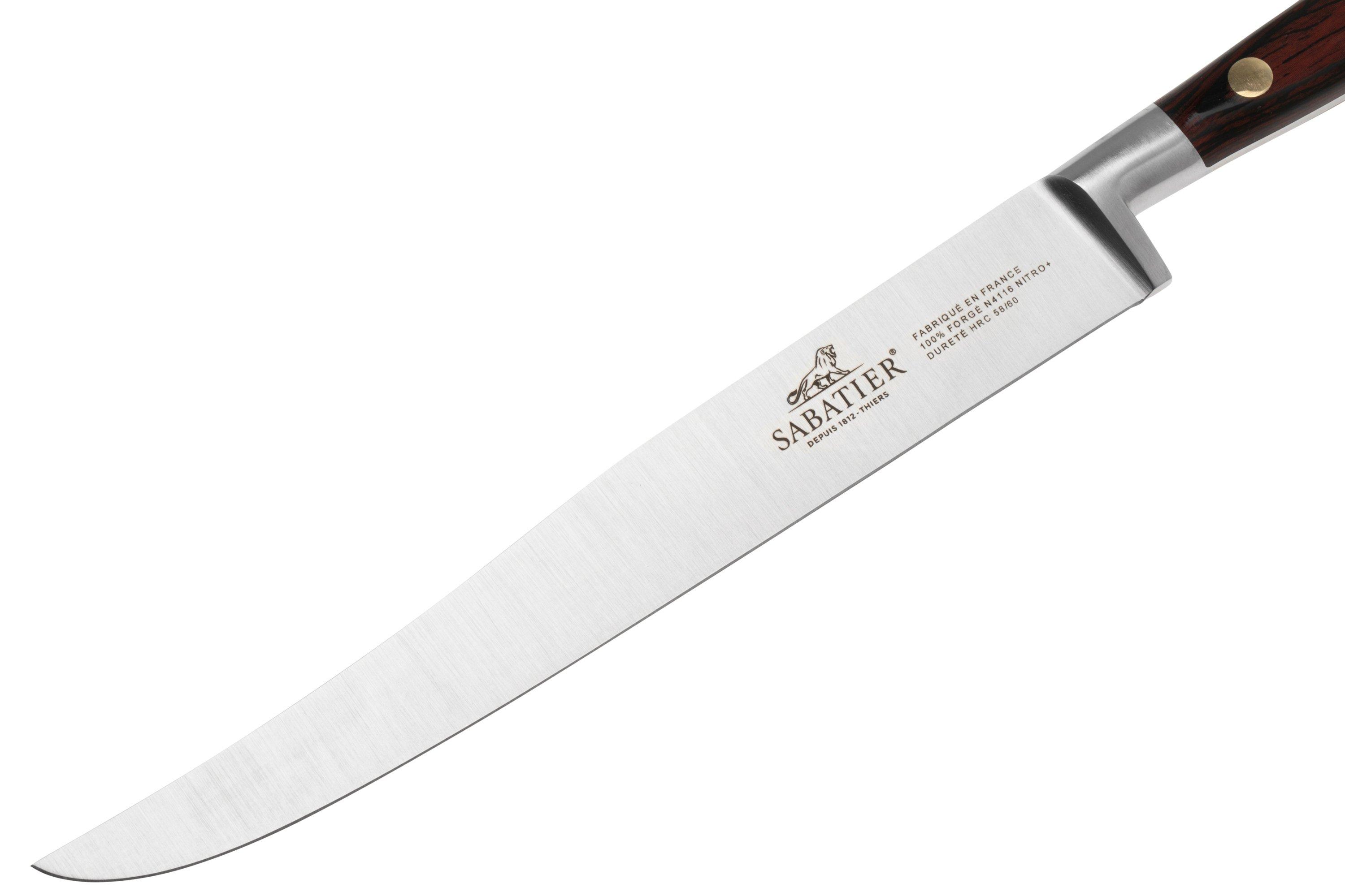 Lion Sabatier Idéal Saveur 832284 yatagan carving knife, 22 cm ...