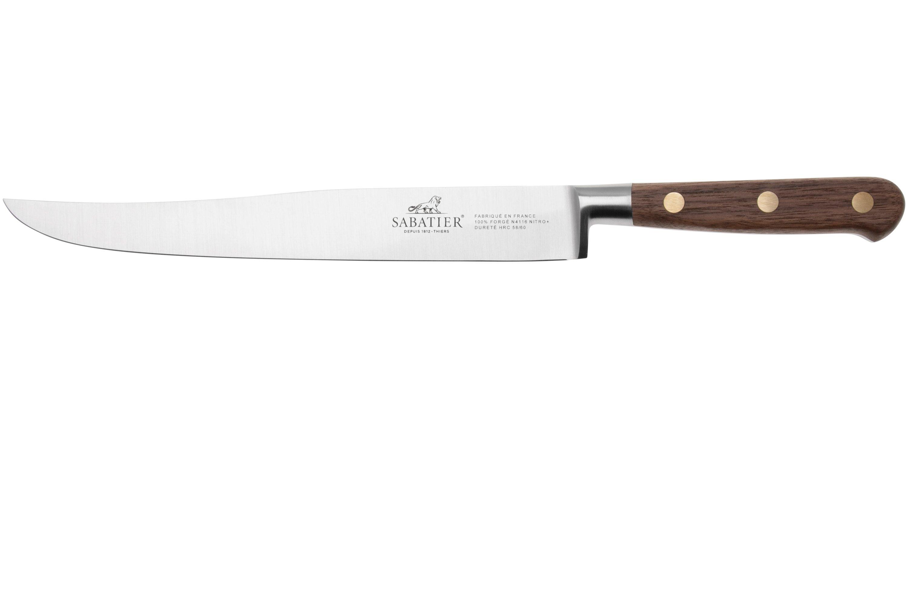 Lion Sabatier Idéal Périgord 832286 yatagan carving knife, 22 cm ...