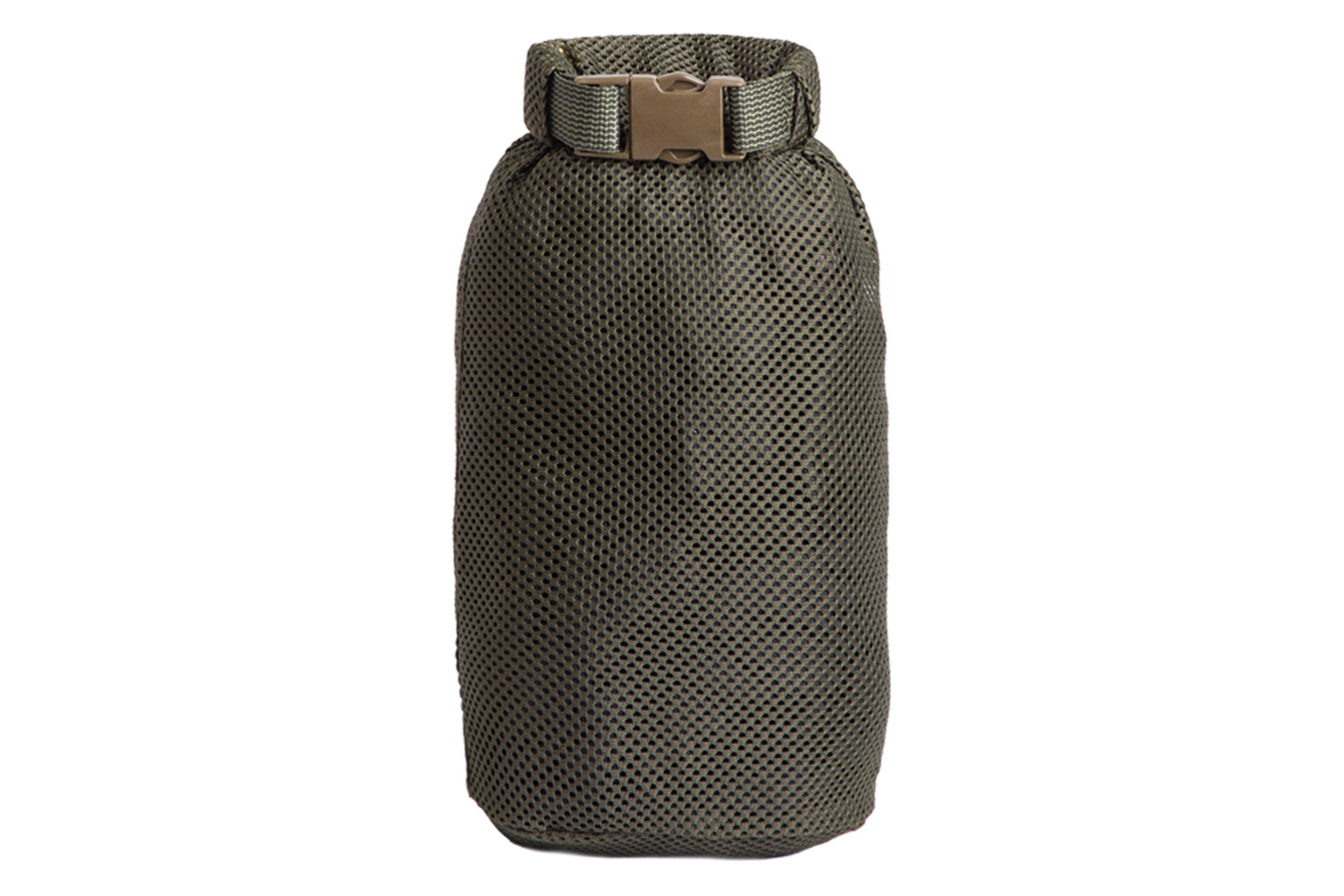 Savotta Rolltop Mesh stuff sack 5 L green | Advantageously shopping at ...