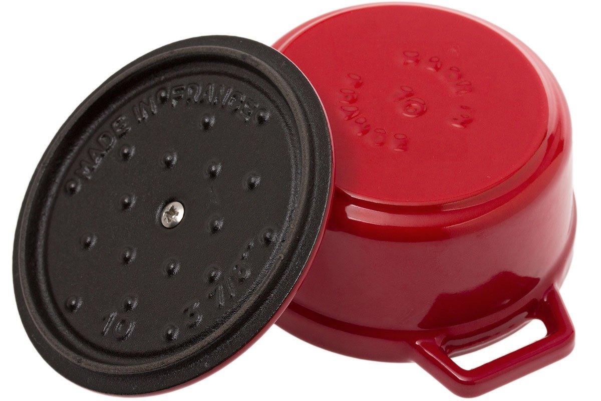 Staub mini casserole-cocotte 10cm, 0,25 l red | Advantageously shopping ...