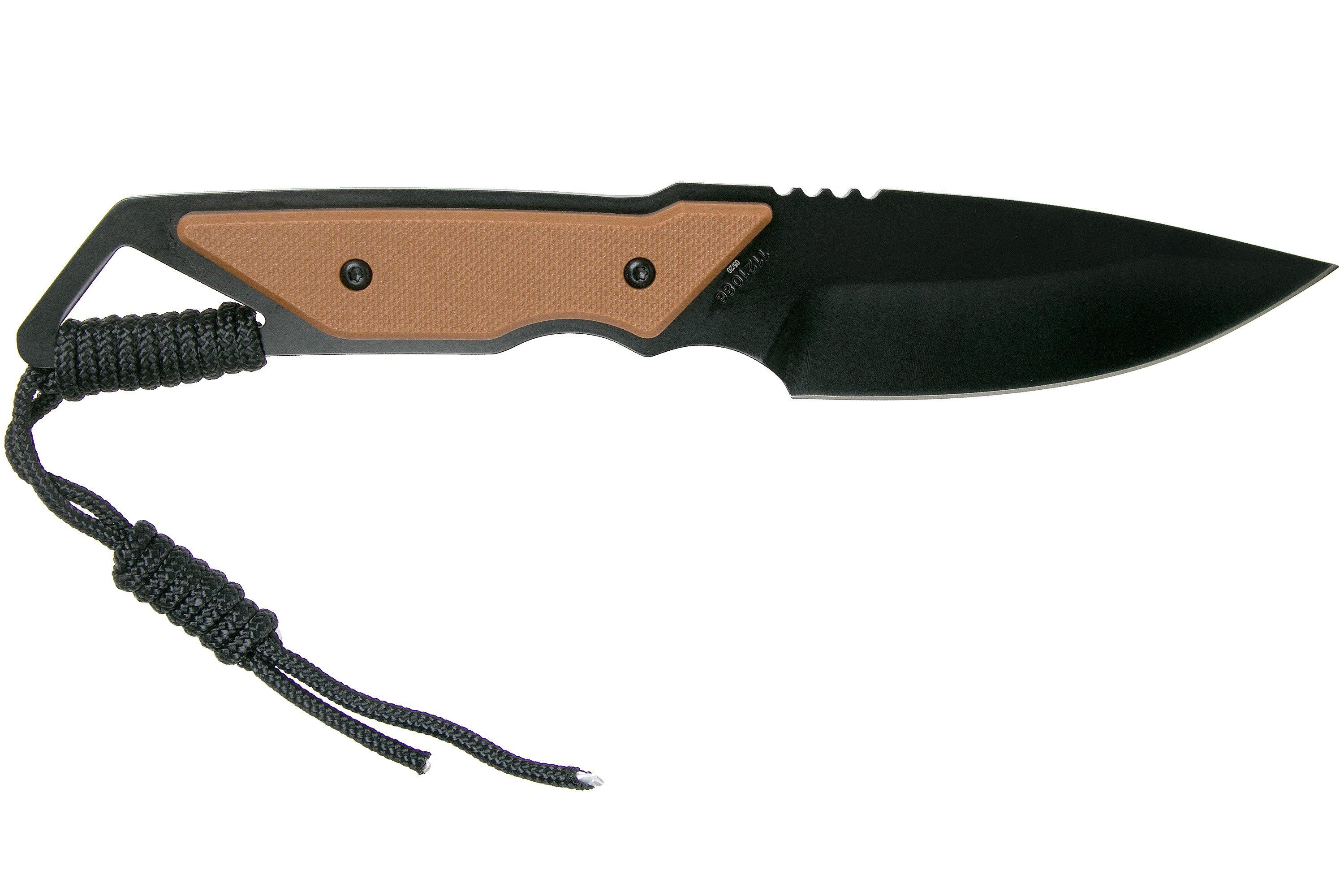 Schrade Frontier Fixed Knife 4" 1121086 Tan & Black FRN pocket knife ...