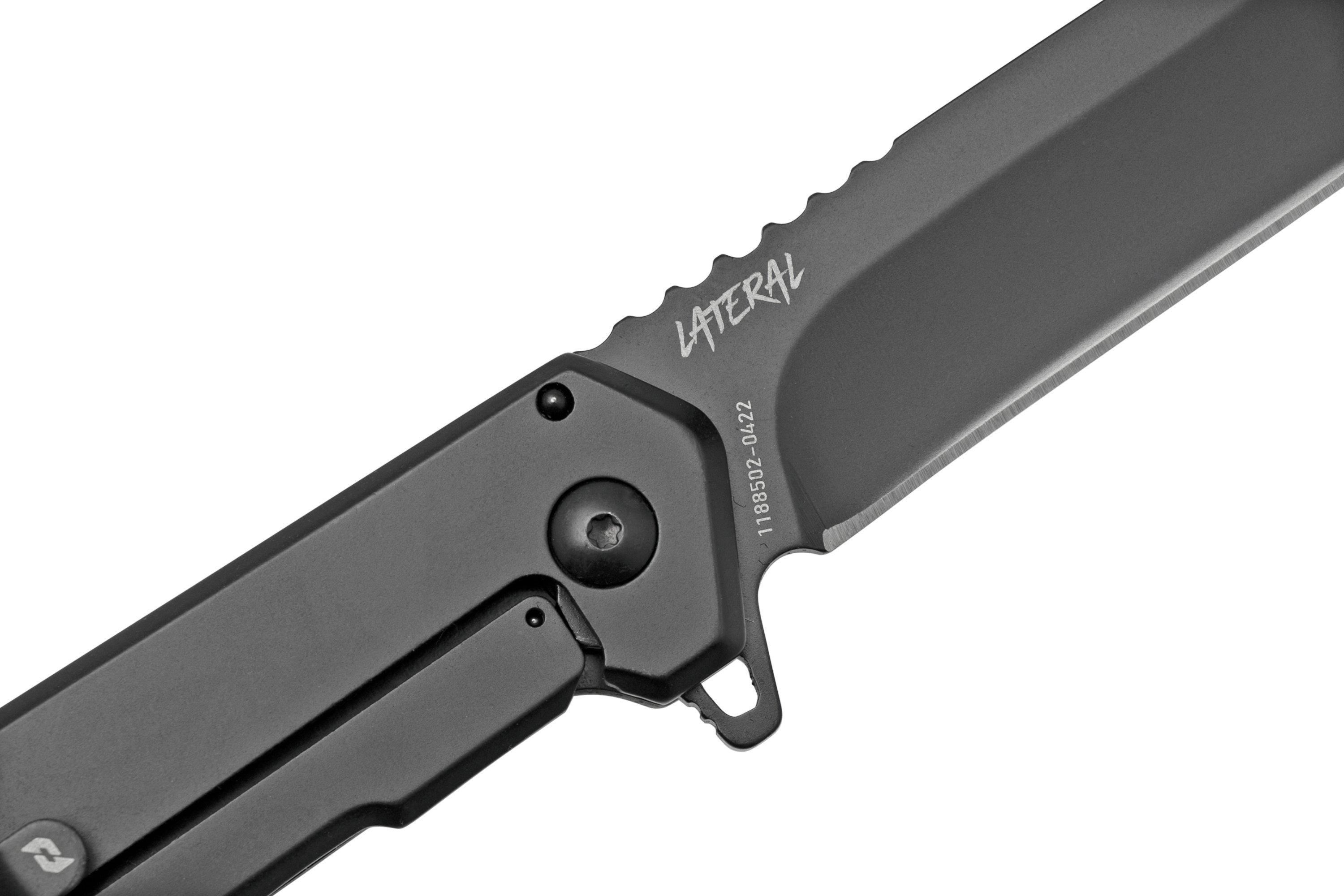 Schrade Lateral 1159293 black and white G10, pocket knife ...