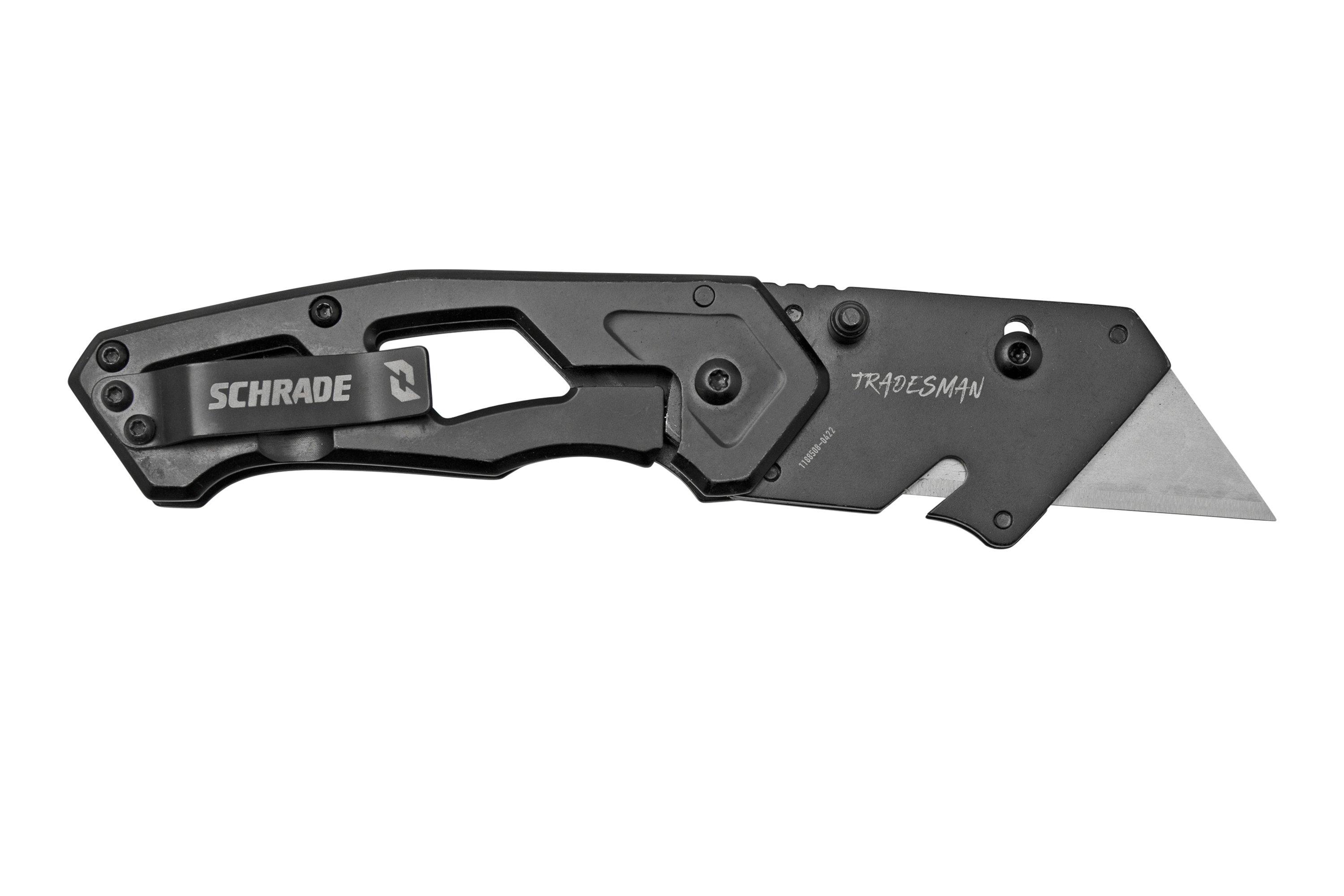 Schrade Tradesman 1159300 black stainless steel, pocket knife ...