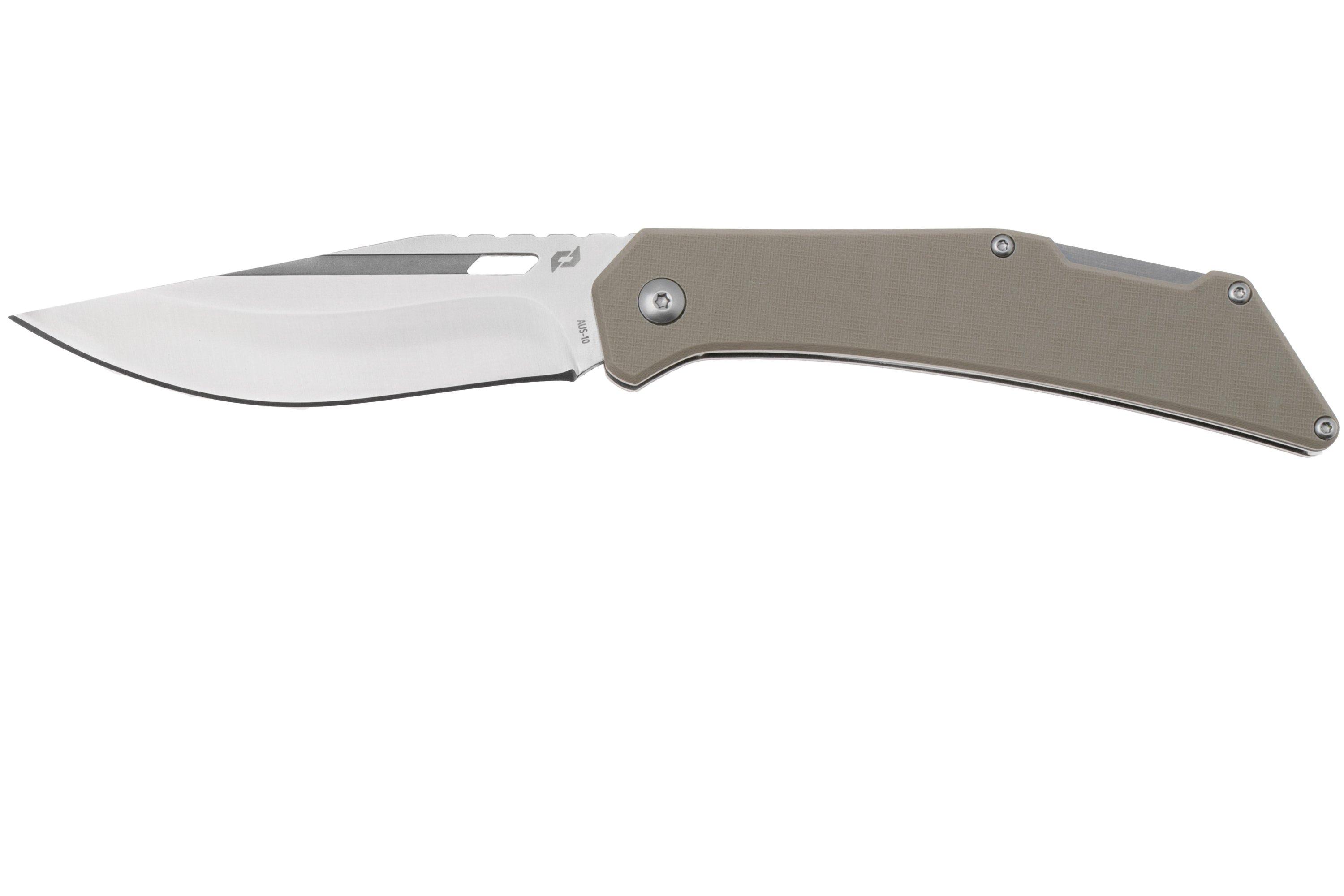 Schrade Slingshot 1159301 Tan G10, pocket knife | Advantageously ...