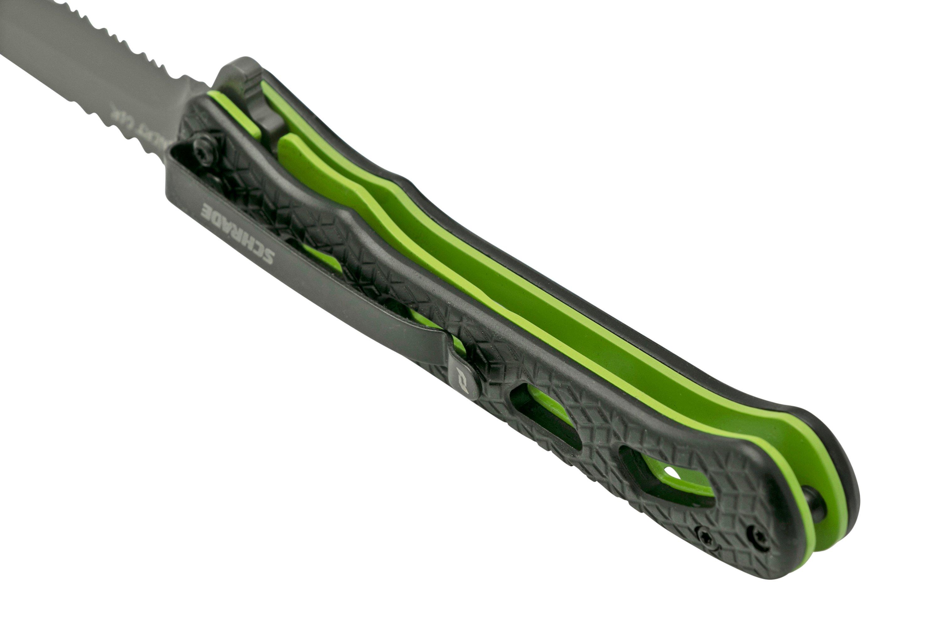 Schrade Inert CLR Tanto 1159302, black pocket knife | Advantageously ...