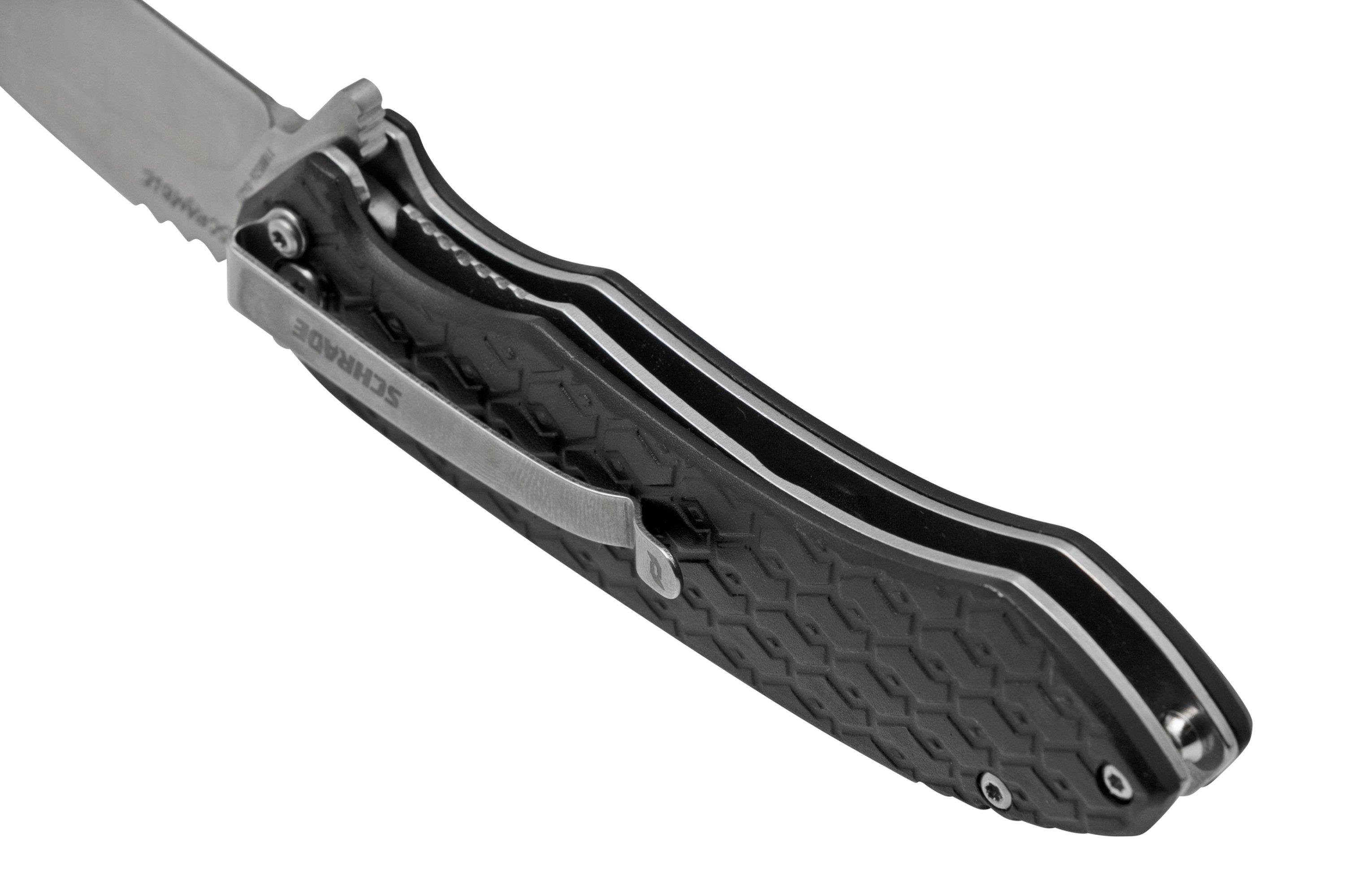 Schrade Scramble 1159311, black pocket knife | Advantageously shopping ...