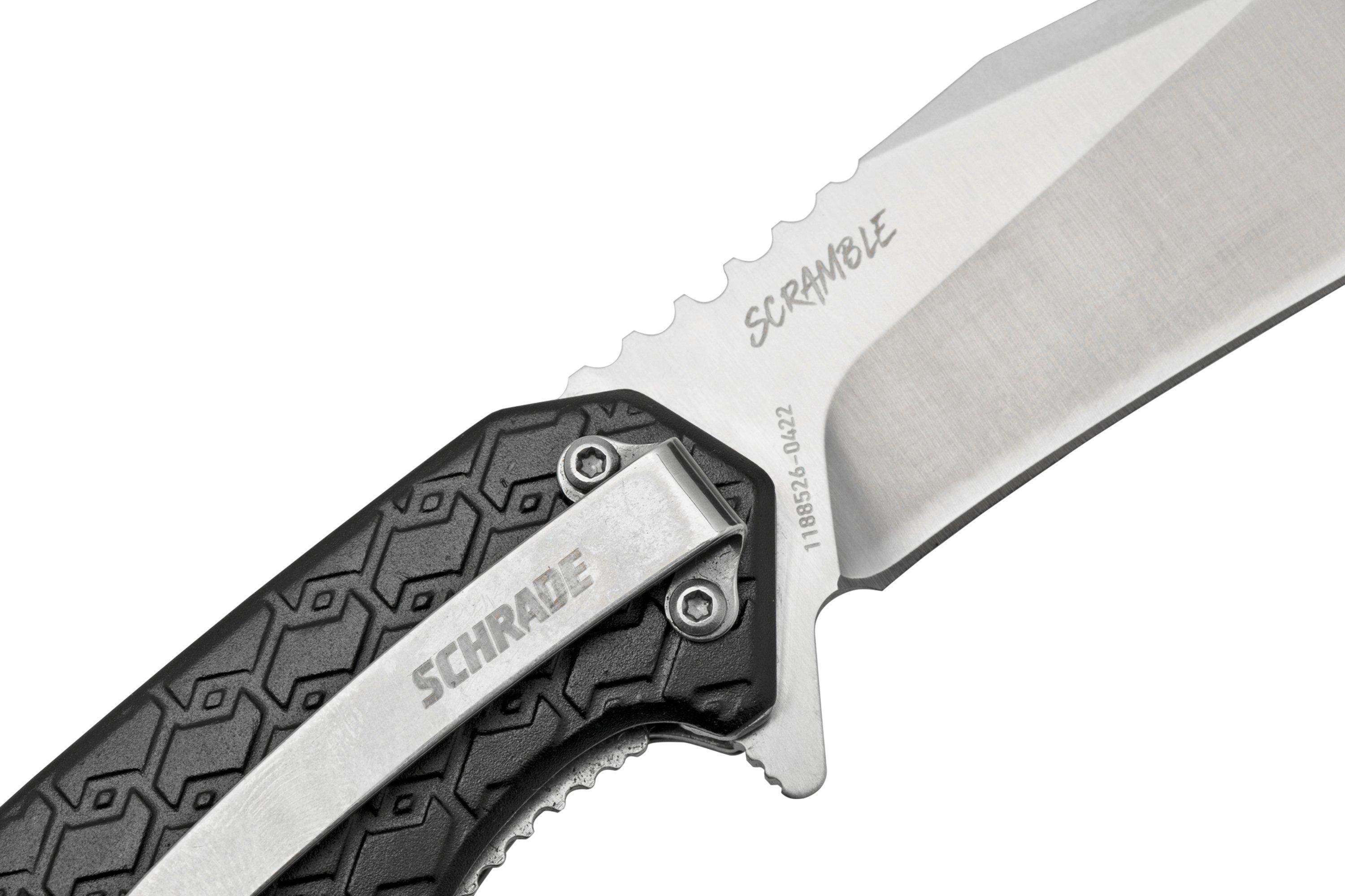 Schrade Scramble 1159311, black pocket knife | Advantageously shopping ...