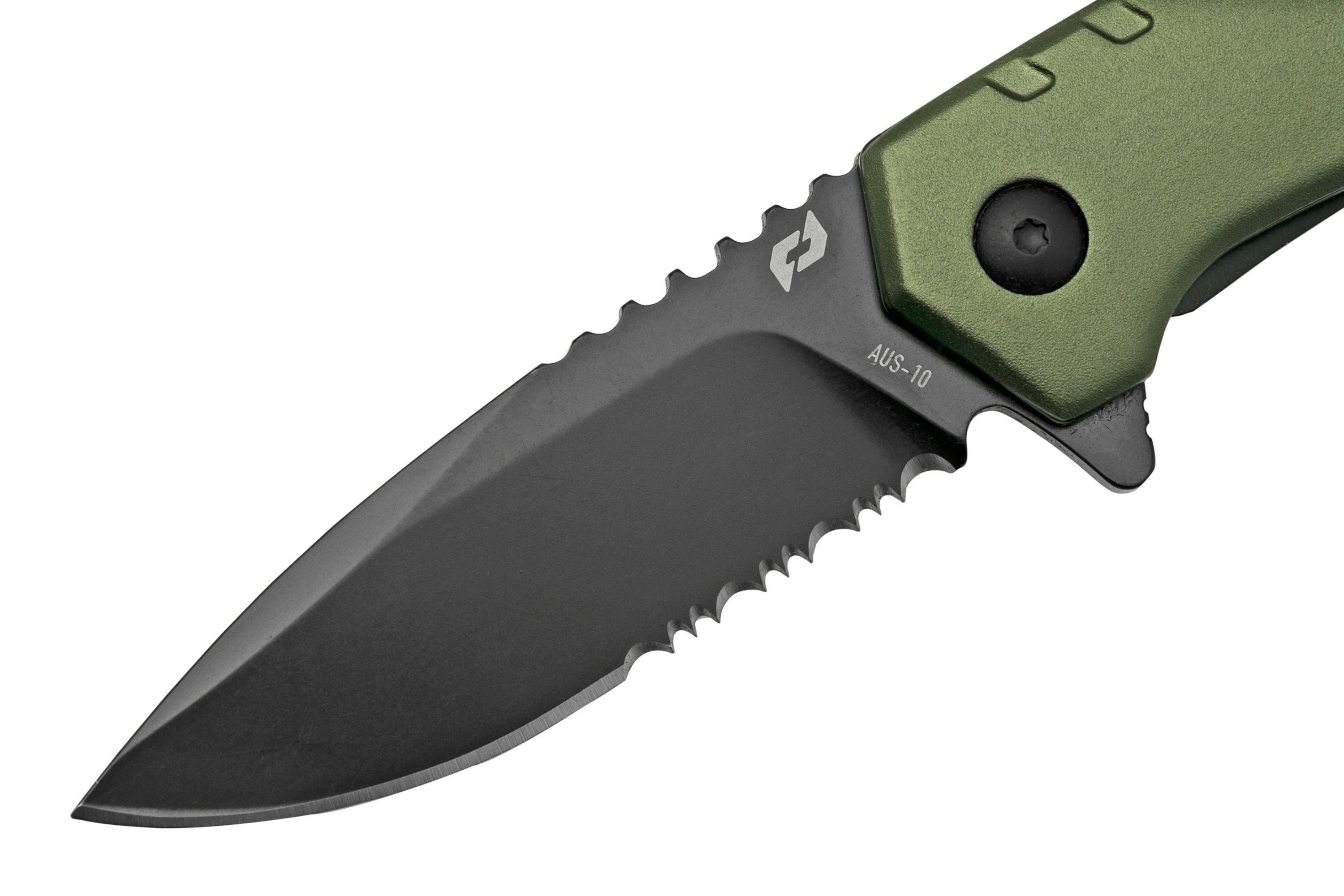 Schrade Outback Folder 1159312 OD-Green pocket knife | Advantageously ...