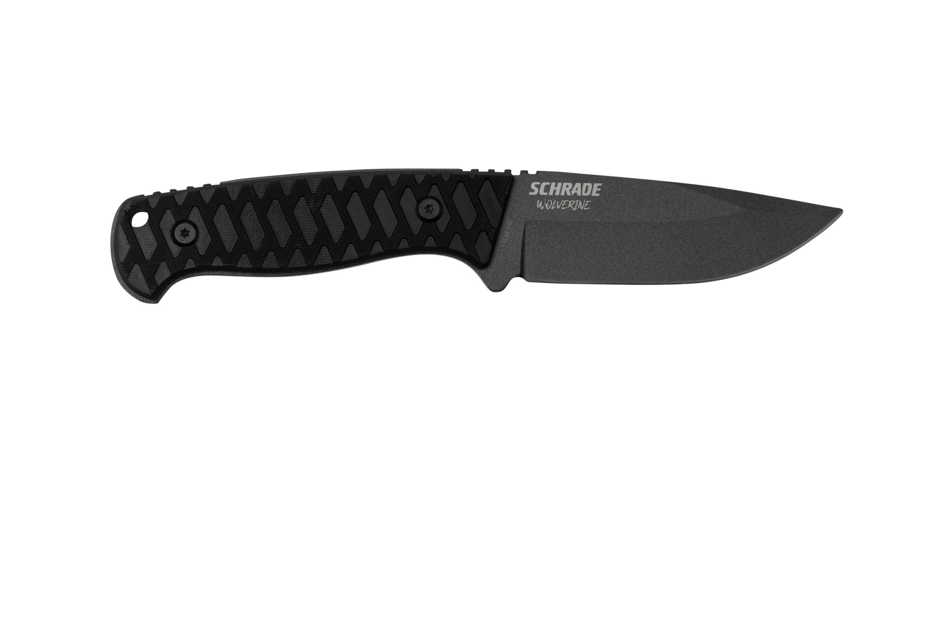 Schrade Wolverine 1182520, black, fixed knife | Advantageously shopping ...