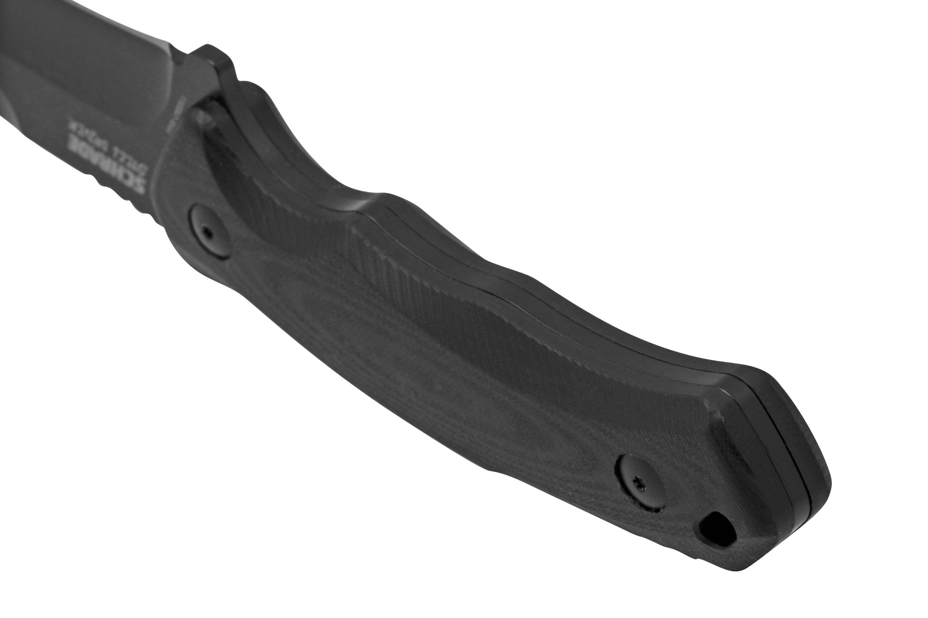 Schrade Steel Driver 1182618, black G10, fixed knife | Advantageously ...